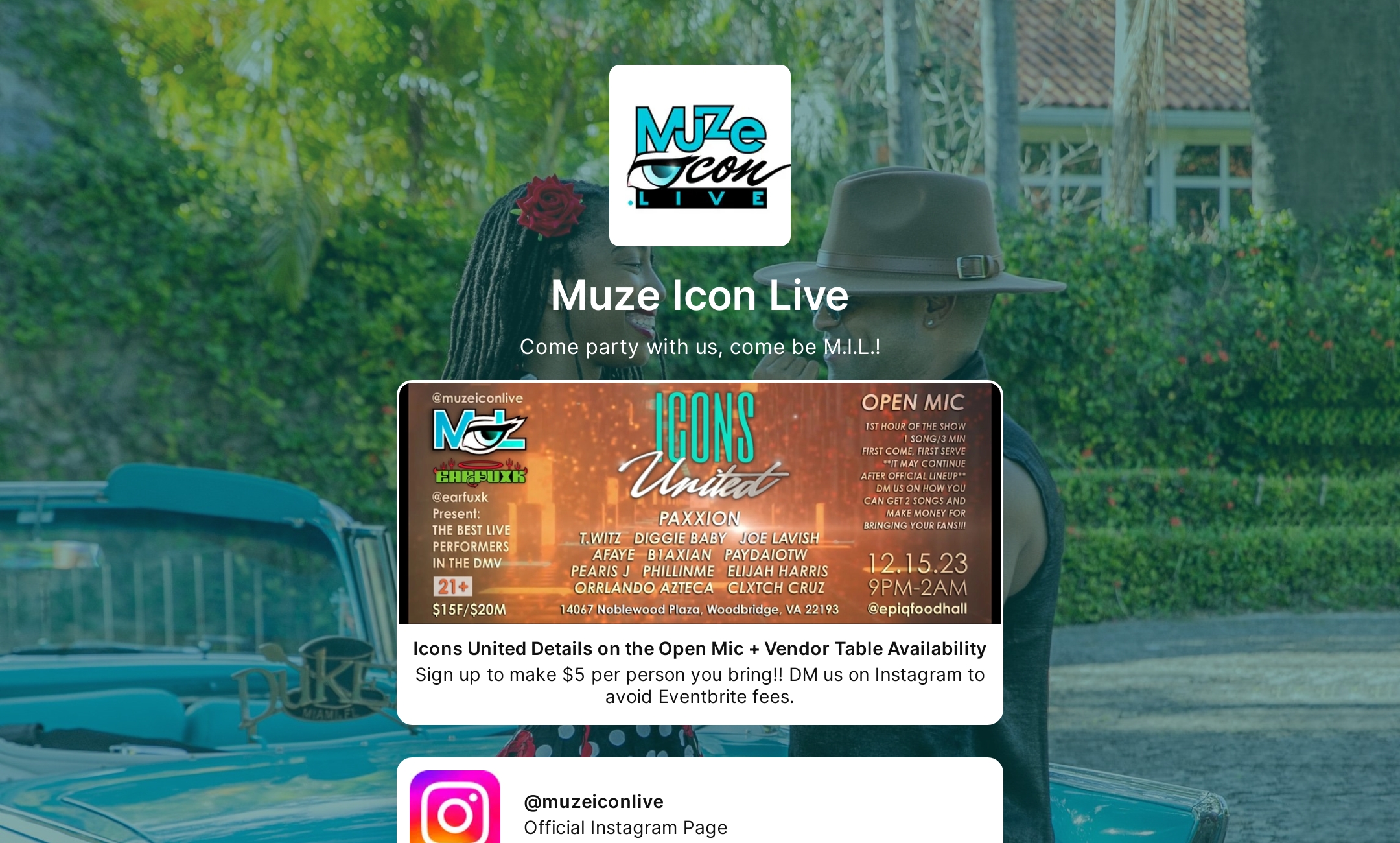 Muze Icon Live's Flowpage