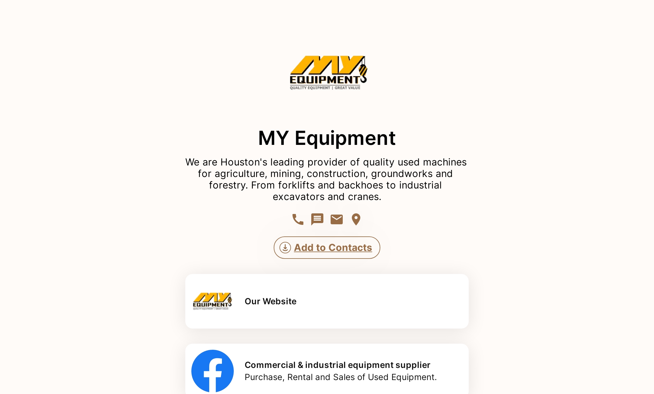 MY Equipment's Flowpage