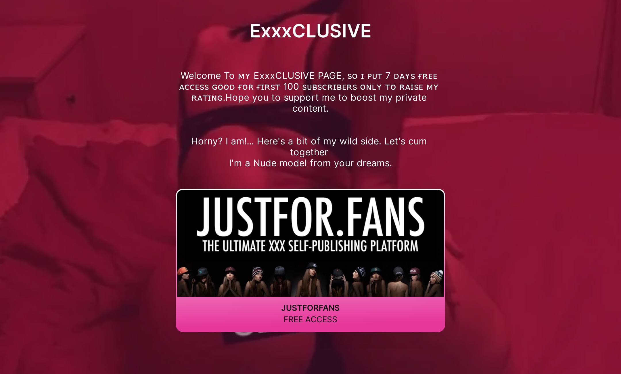 ExxxCLUSIVE's Flowpage