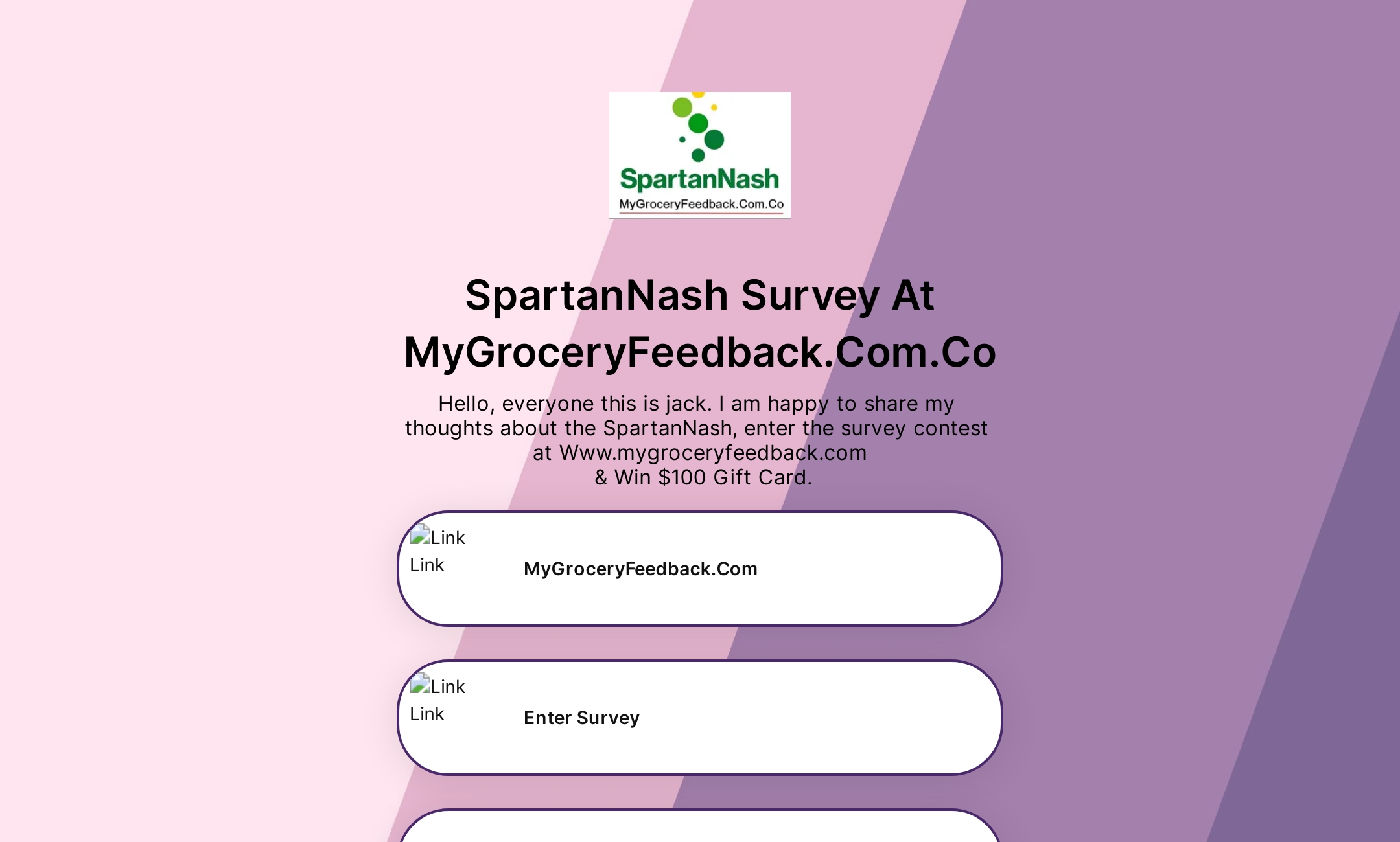 SpartanNash Survey At MyGroceryFeedback.Com.Co's Flowpage