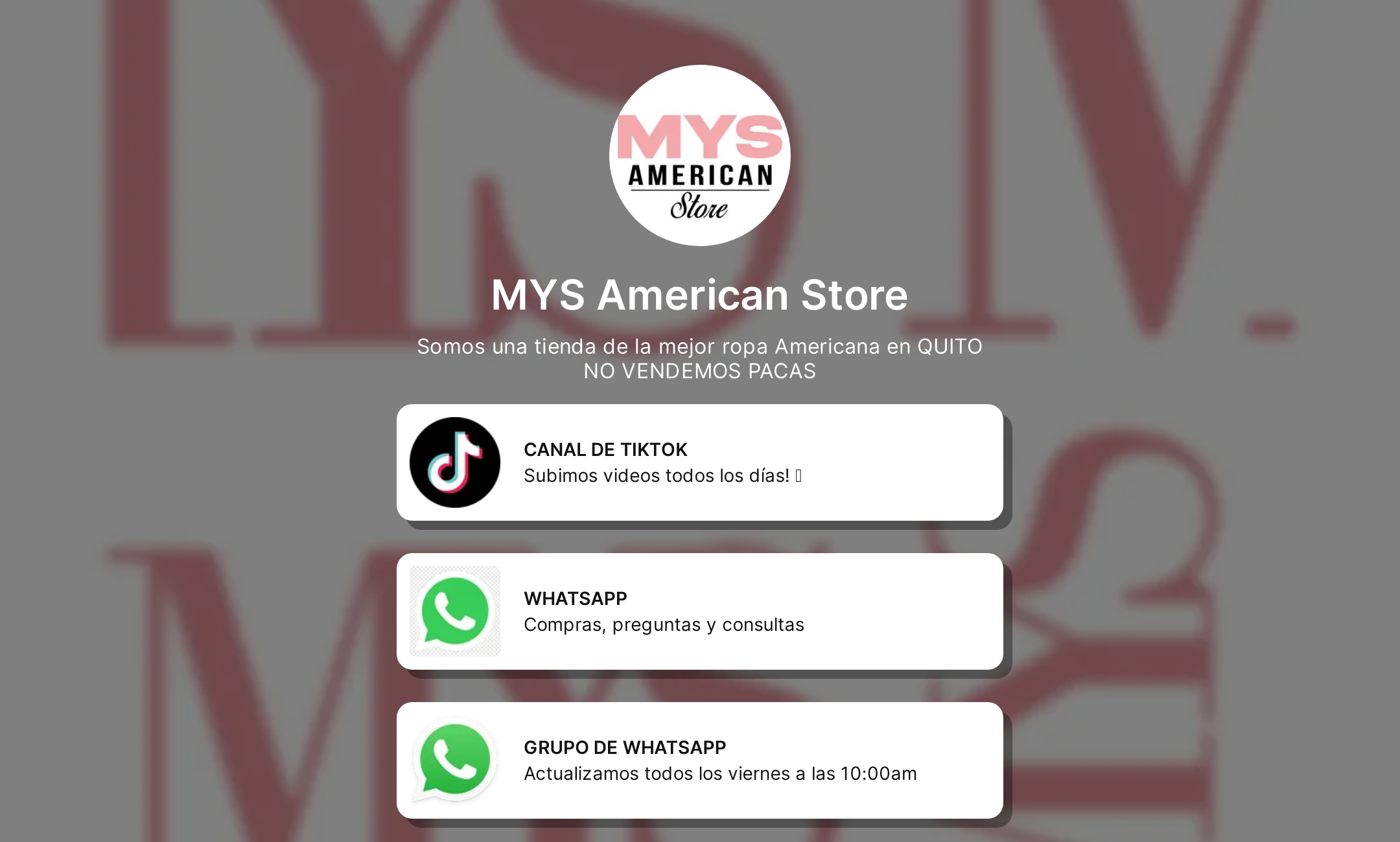 MYS American Store's Flowpage