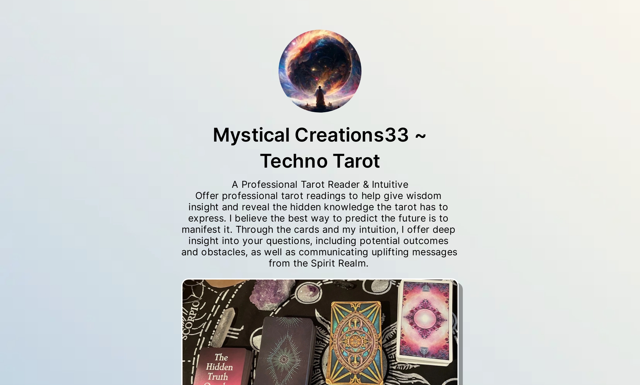 Mystical Creations33 ~ Techno Tarot's Flowpage