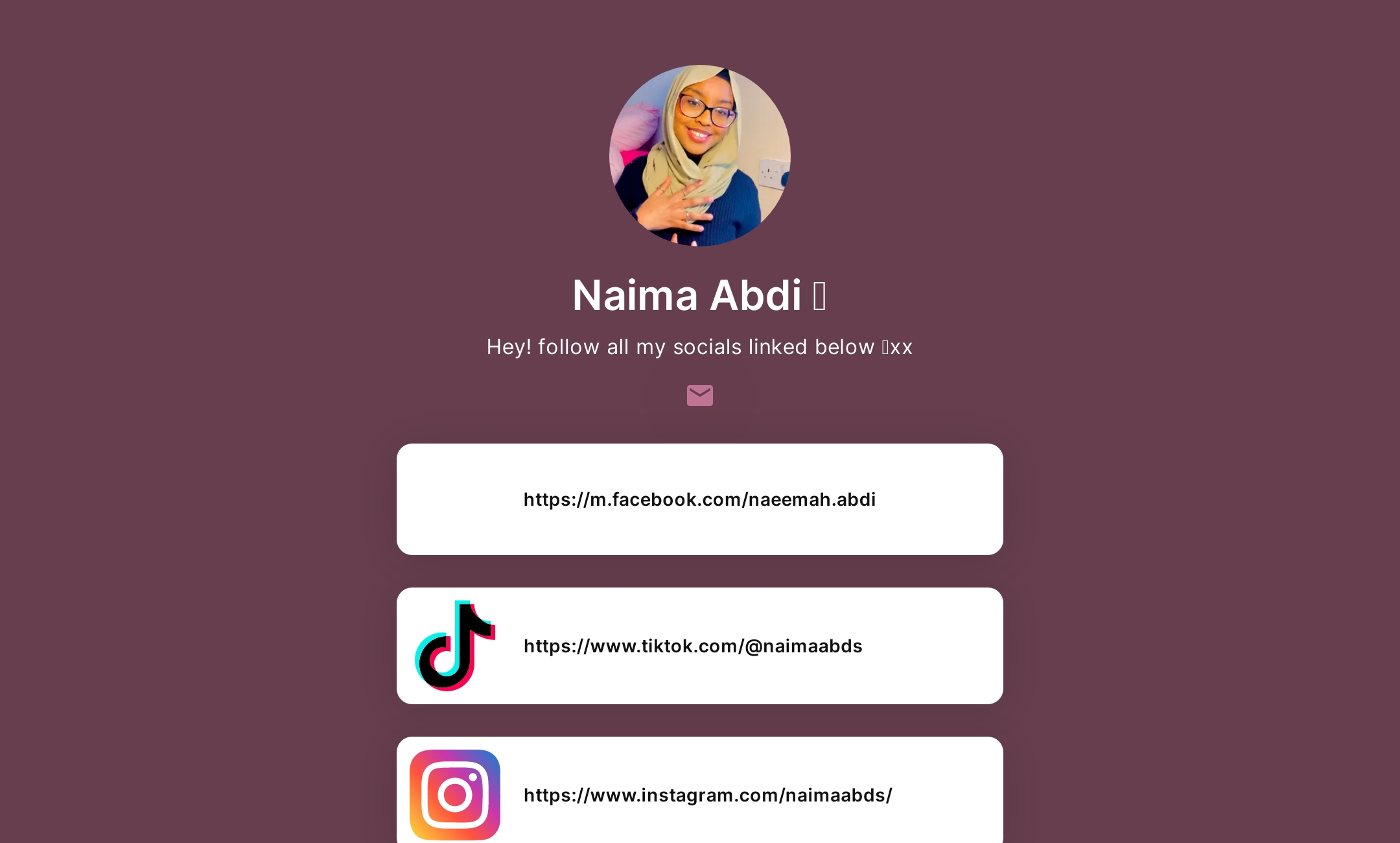 Naima Abdi 🤍's Flowpage
