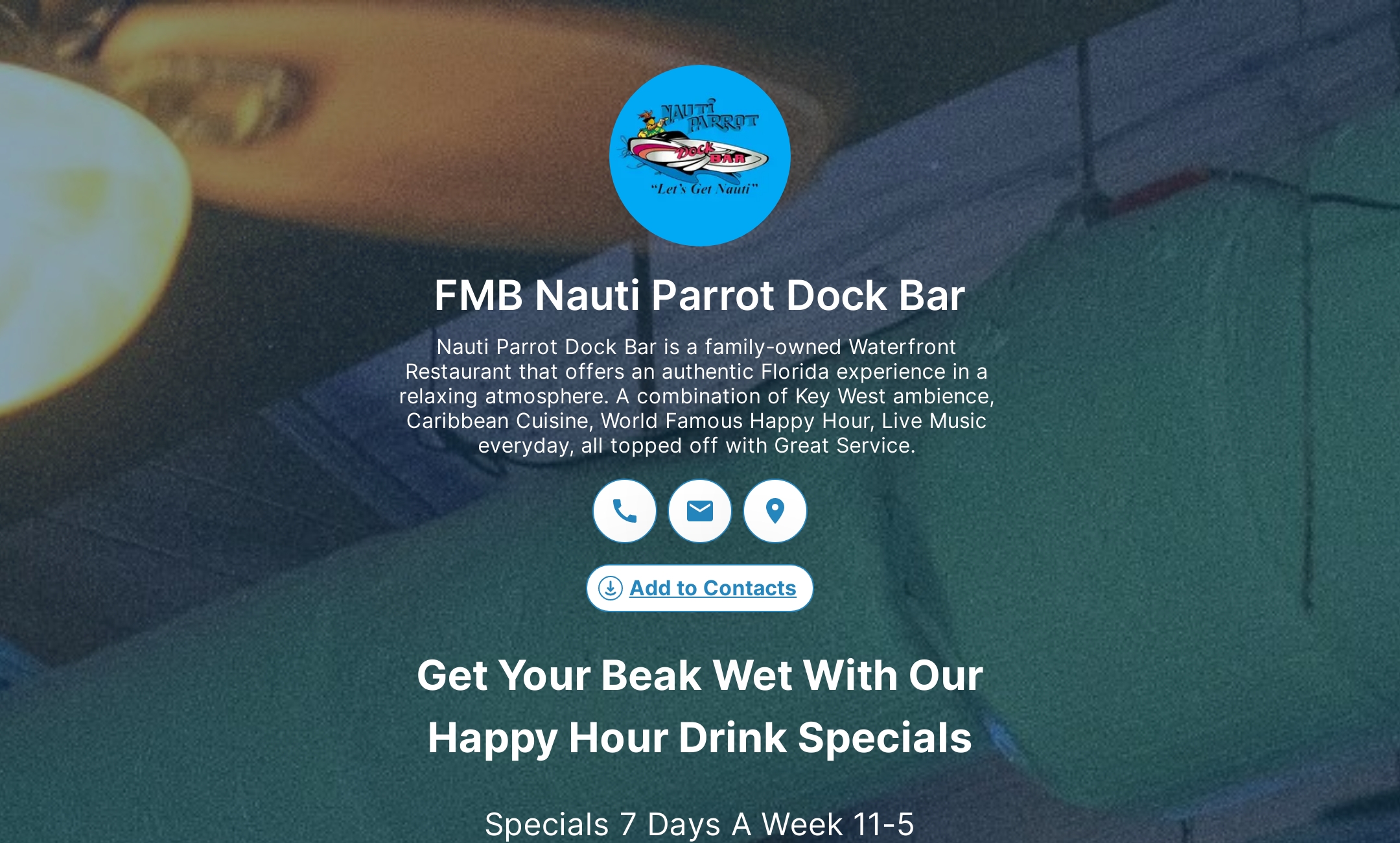 FMB Nauti Parrot Dock Bar's Flowpage