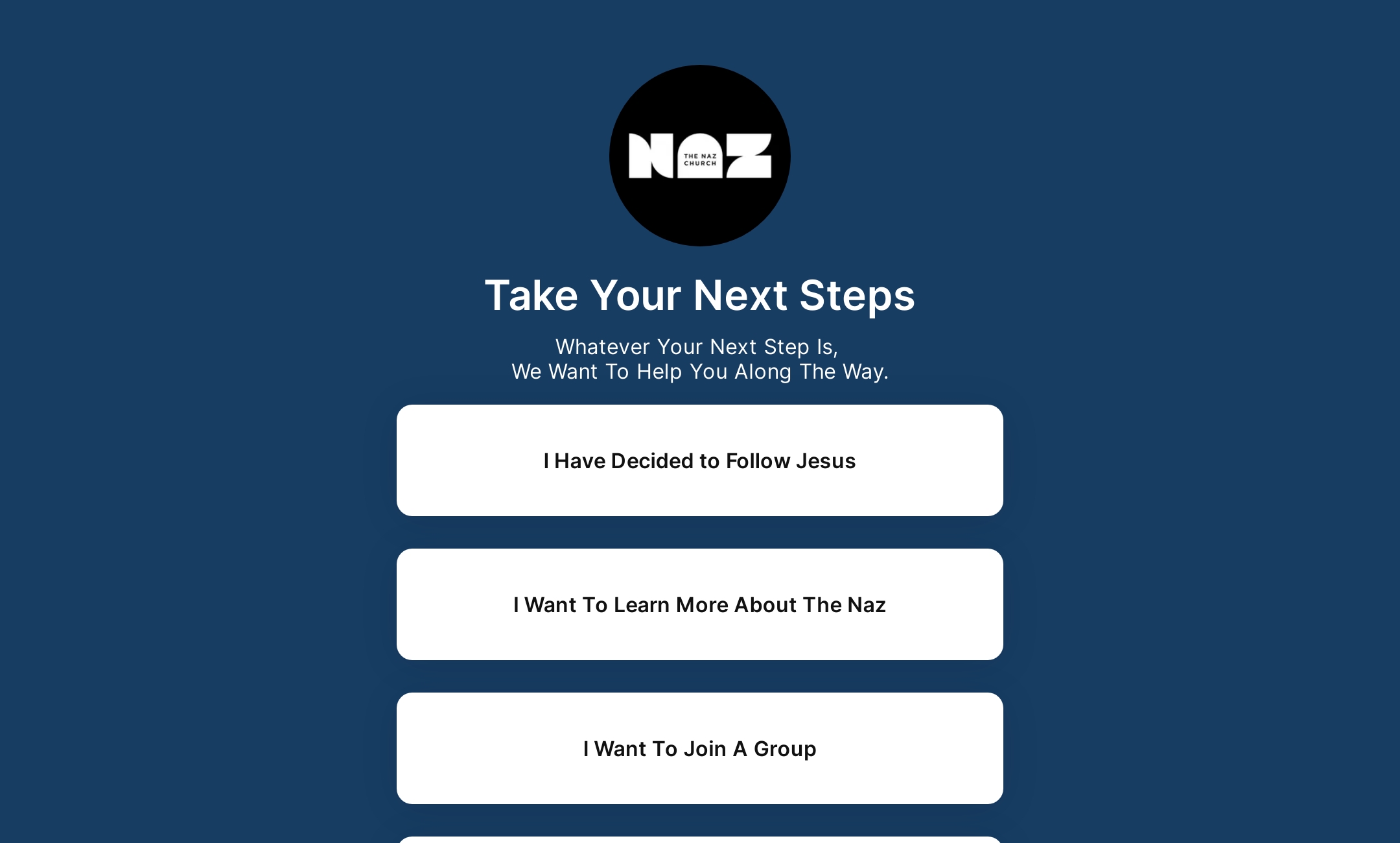 Take Your Next Steps' Flowpage