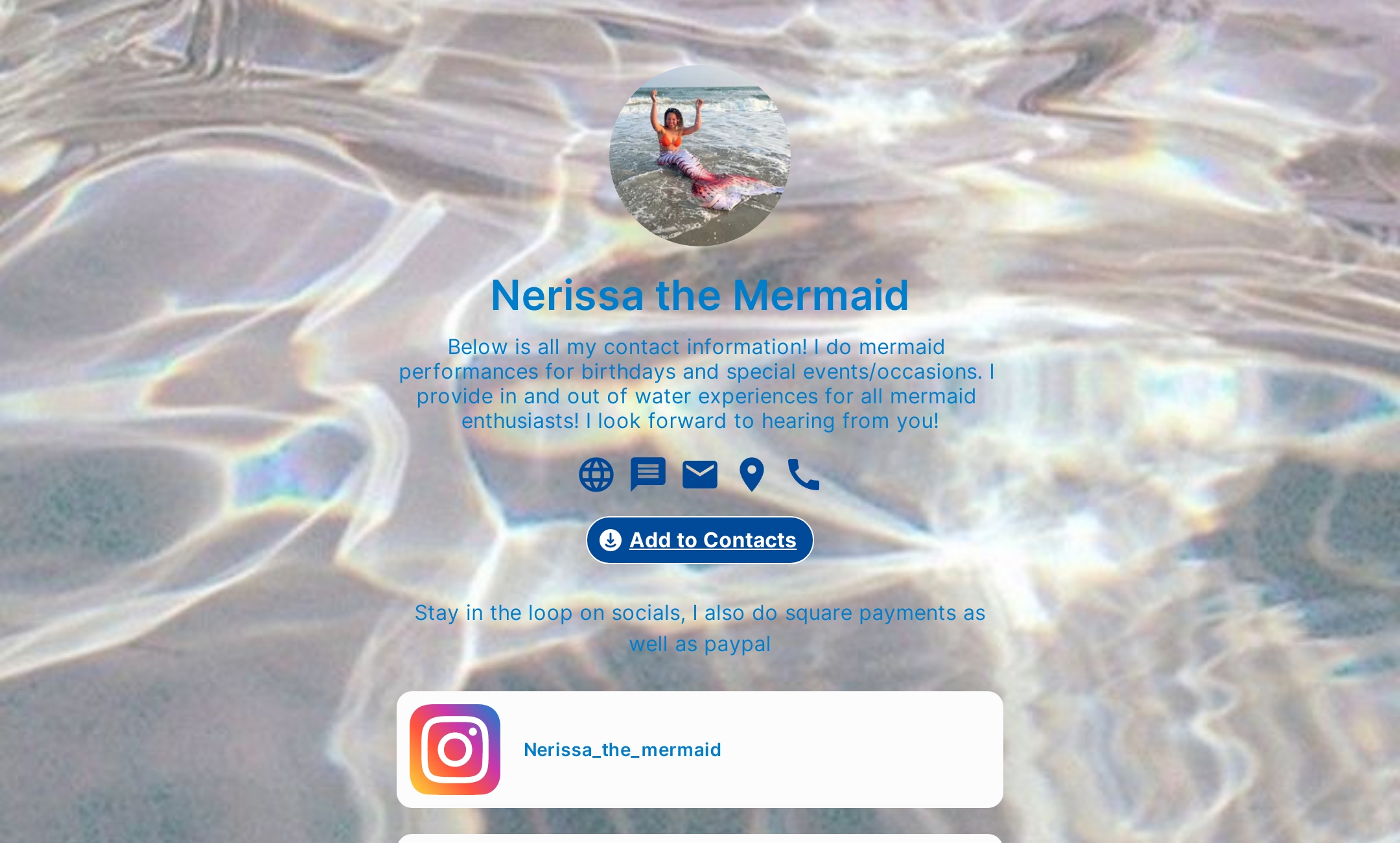 Nerissa the Mermaid's Flowpage