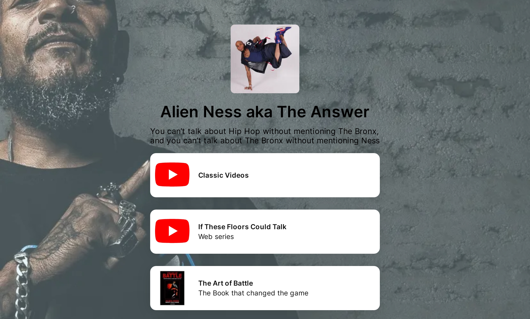 Alien Ness aka The Answer 's Flowpage