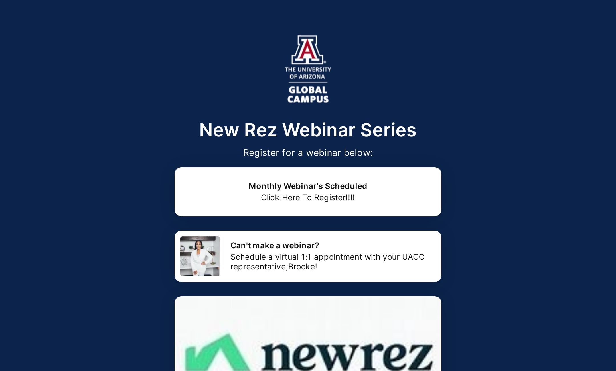New Rez Webinar Series' Flowpage