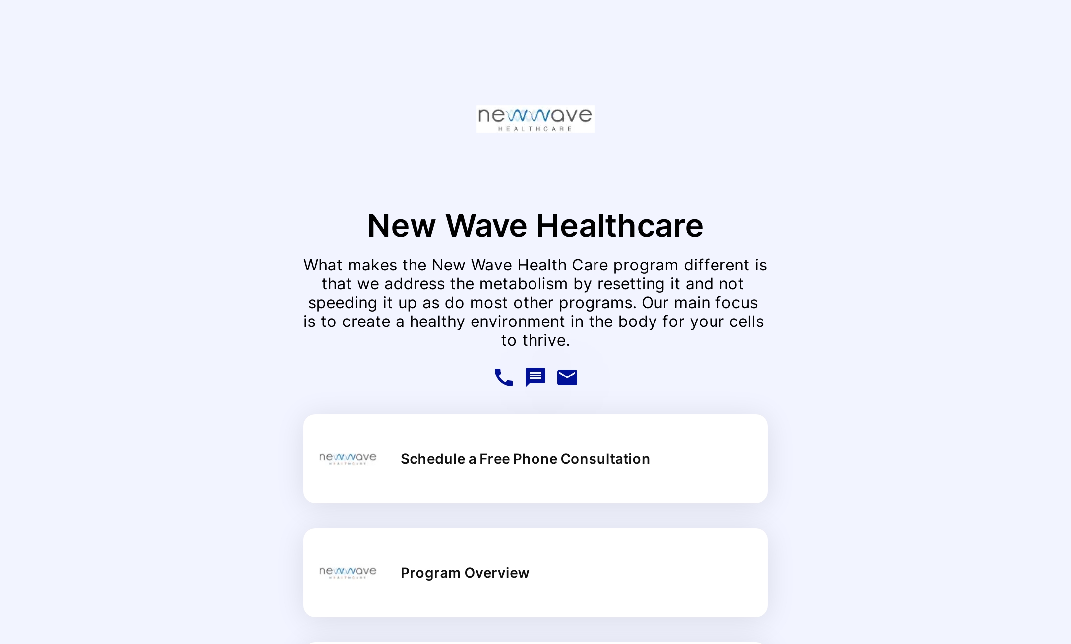 New Wave Healthcare's Flowpage