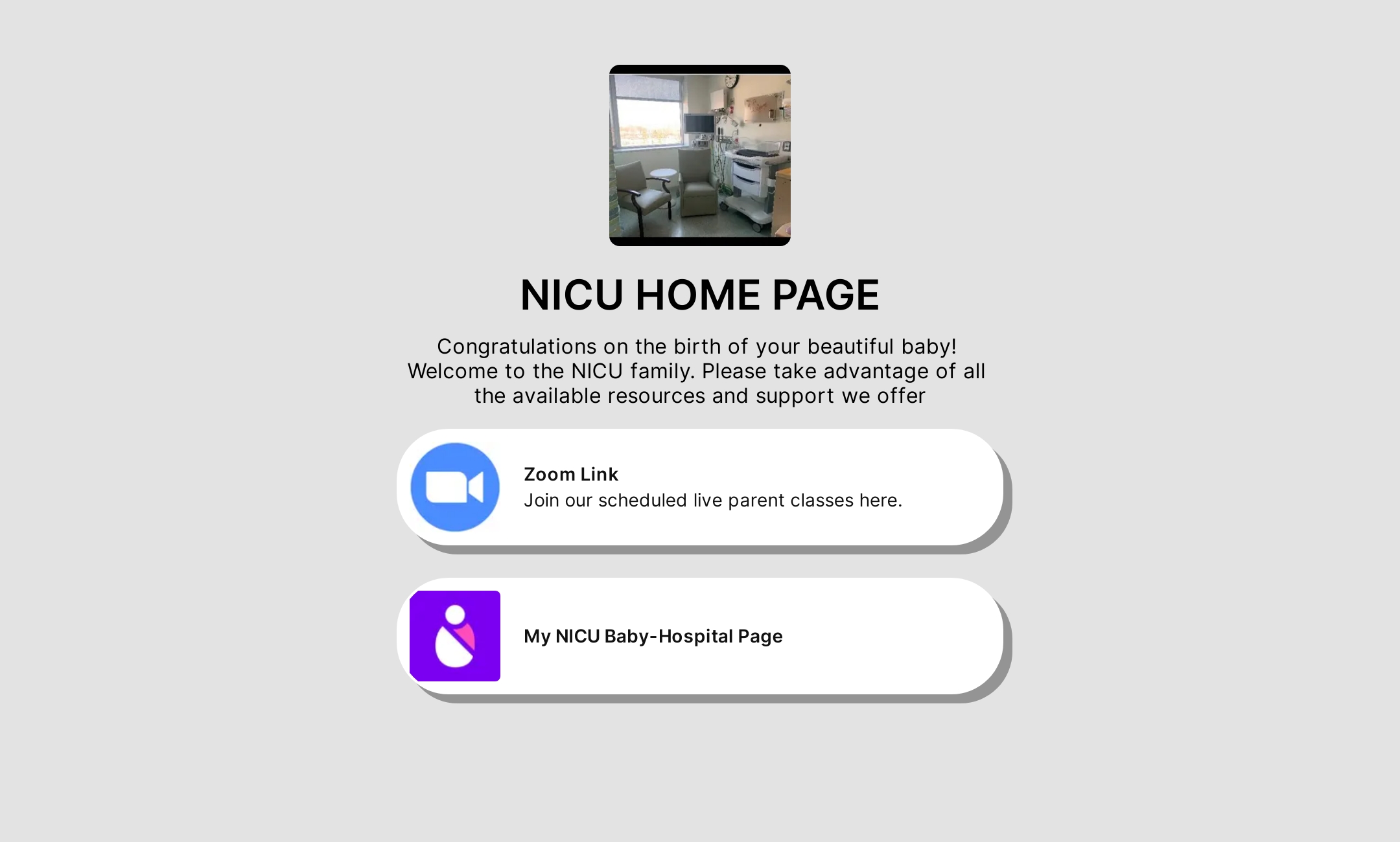 NICU HOME PAGE's Flowpage