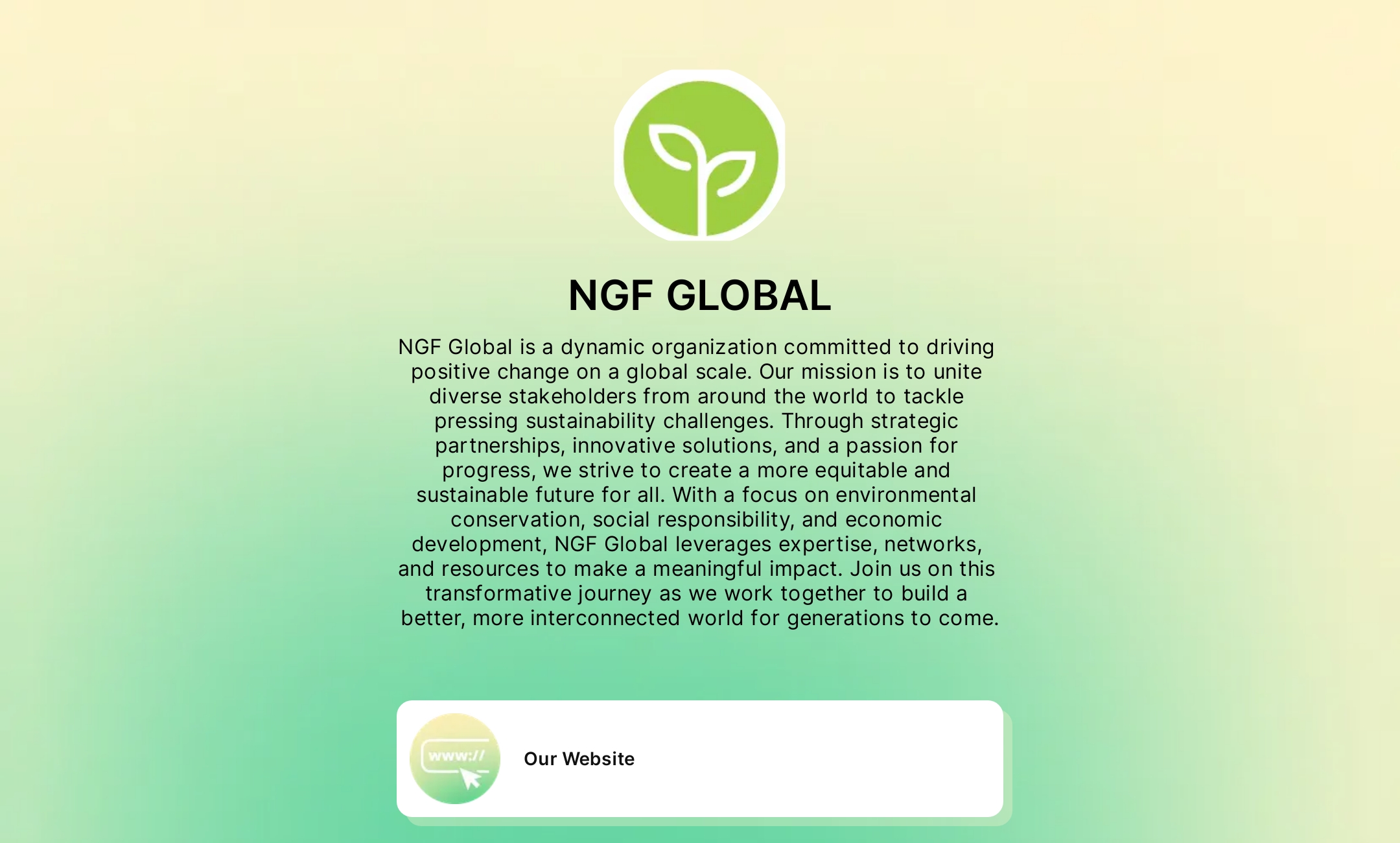 NGF GLOBAL's Flowpage