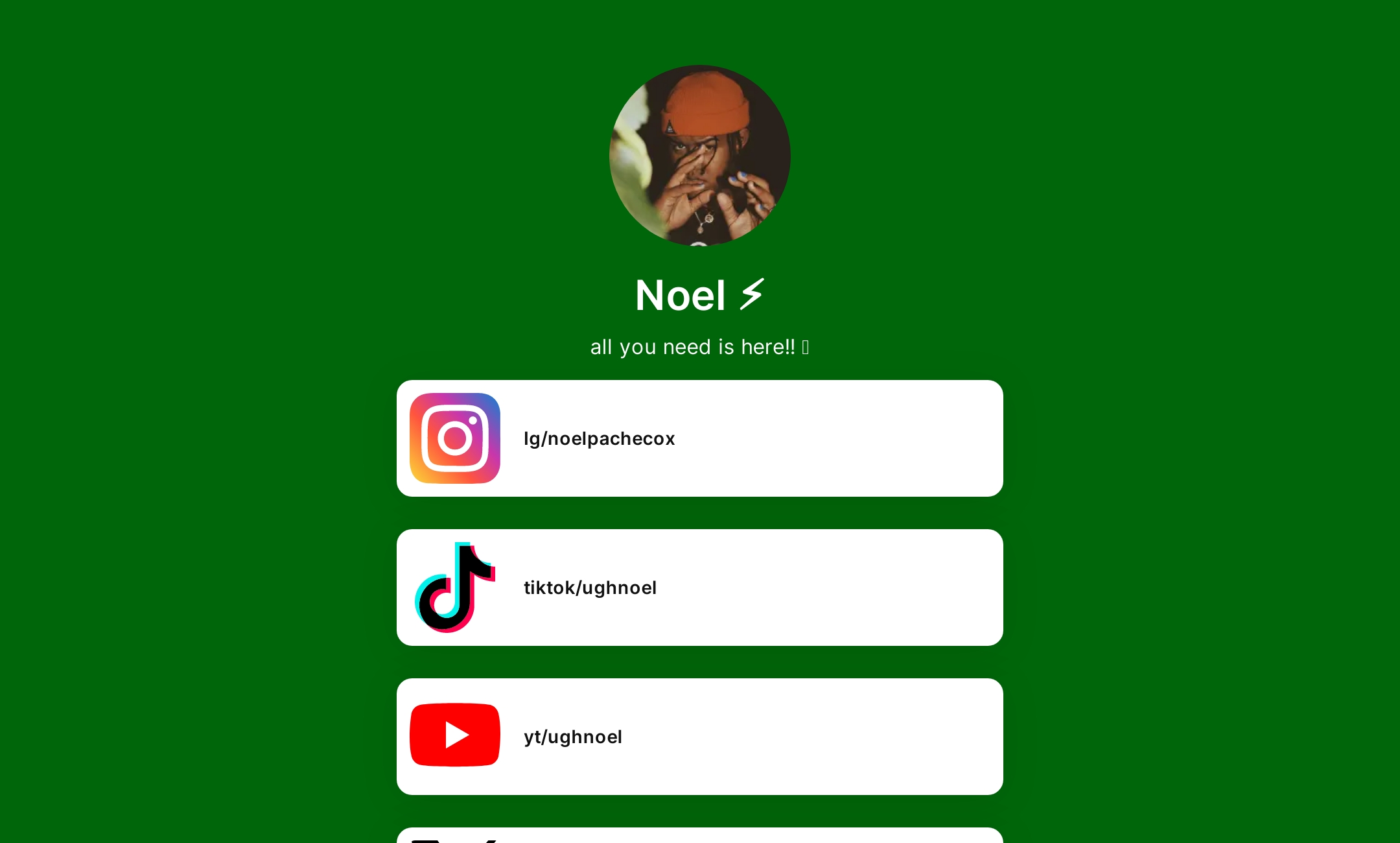 Noel ⚡️'s Flowpage