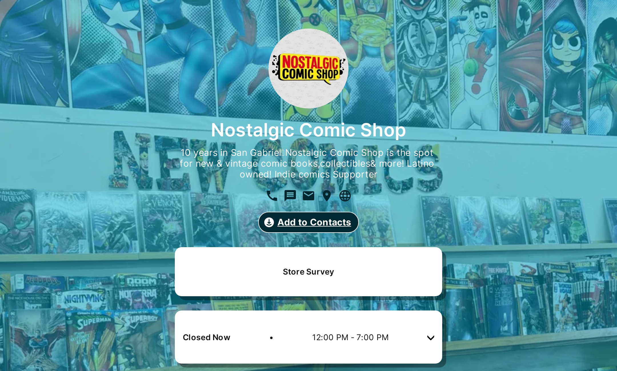 Nostalgic Comic Shop's Flowpage