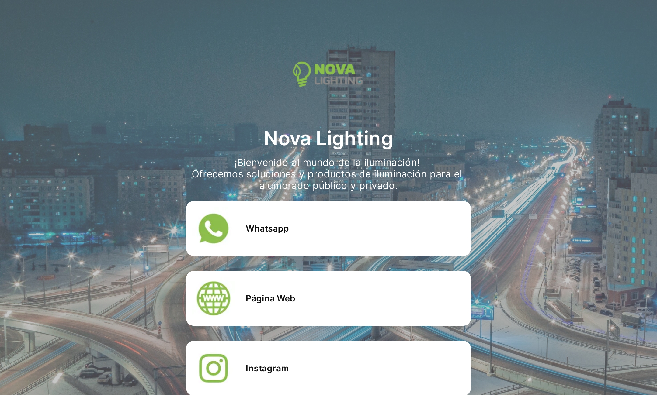 Nova Lighting's Flowpage
