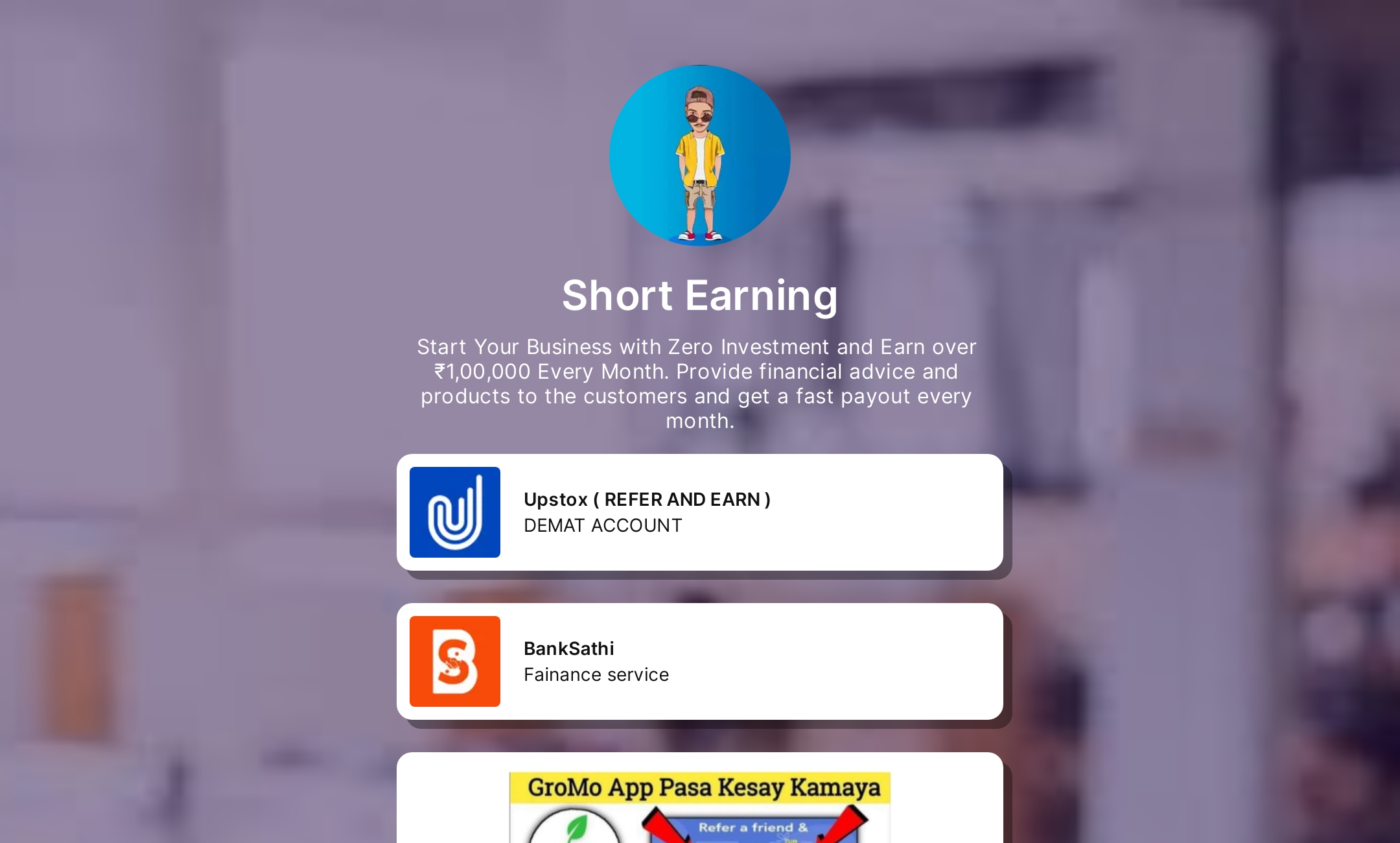 Short Earning's Flowpage