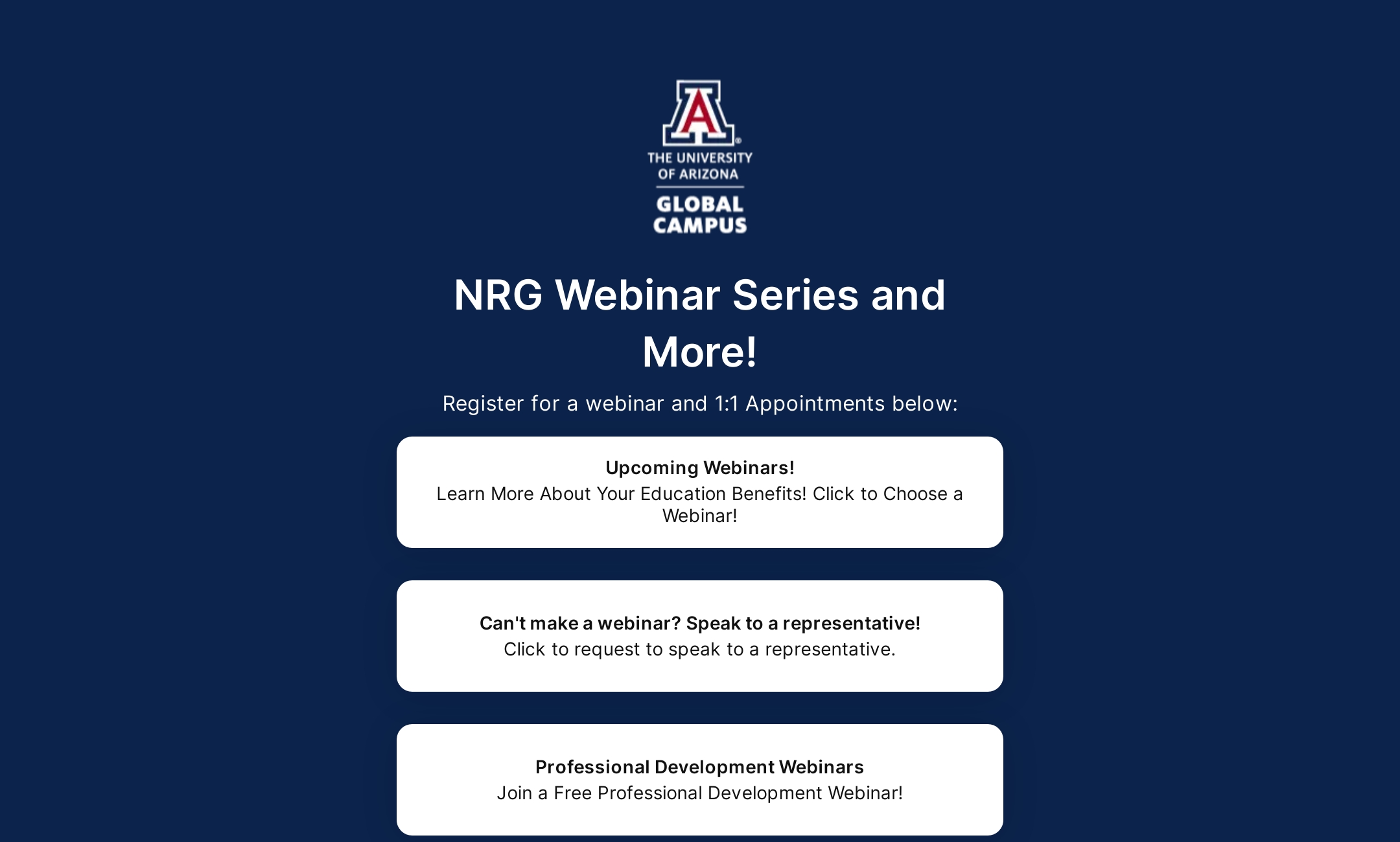 NRG Webinar Series and More!'s Flowpage