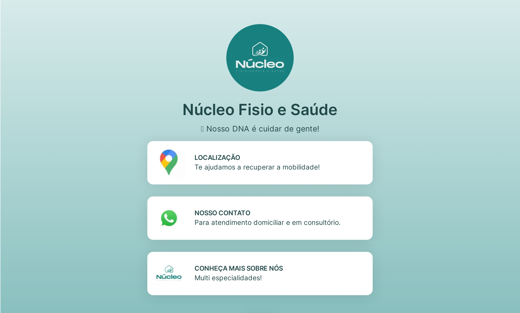Núcleo Fisio e Saúde's Flowpage