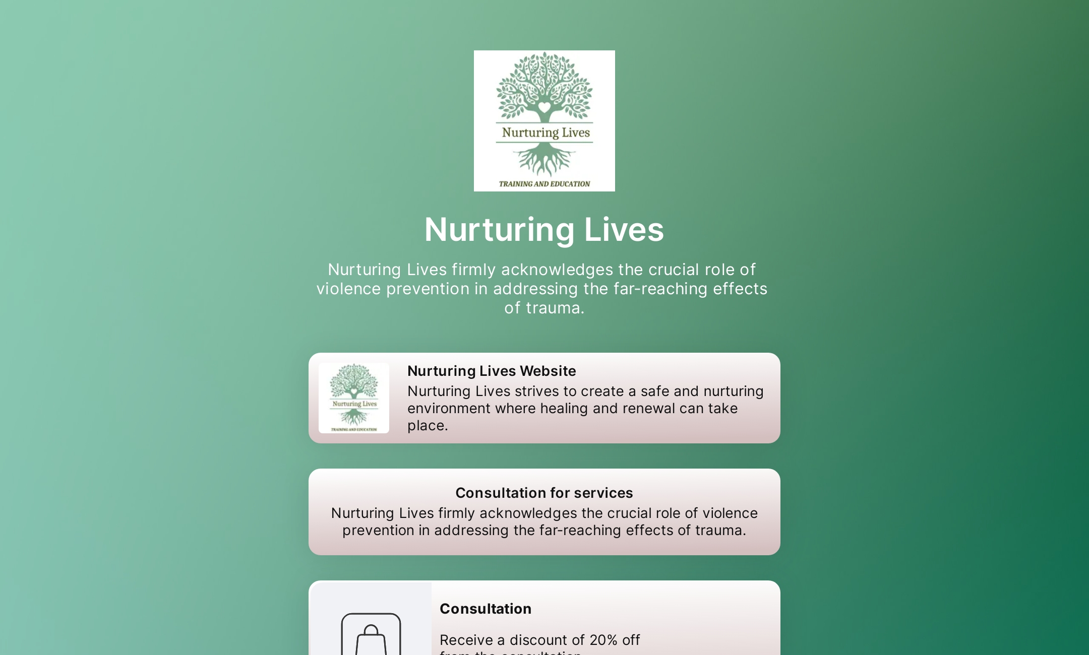 Nurturing Lives' Flowpage