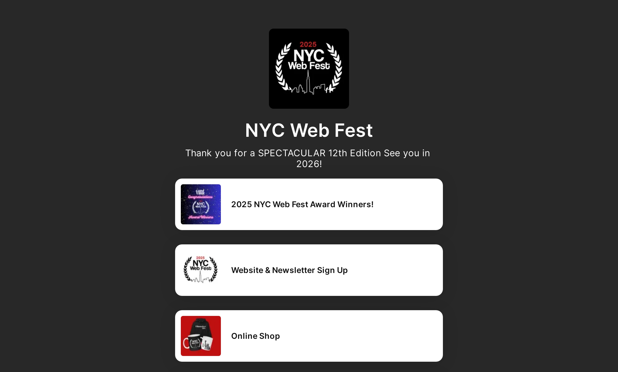 NYC Web Fest's Flowpage