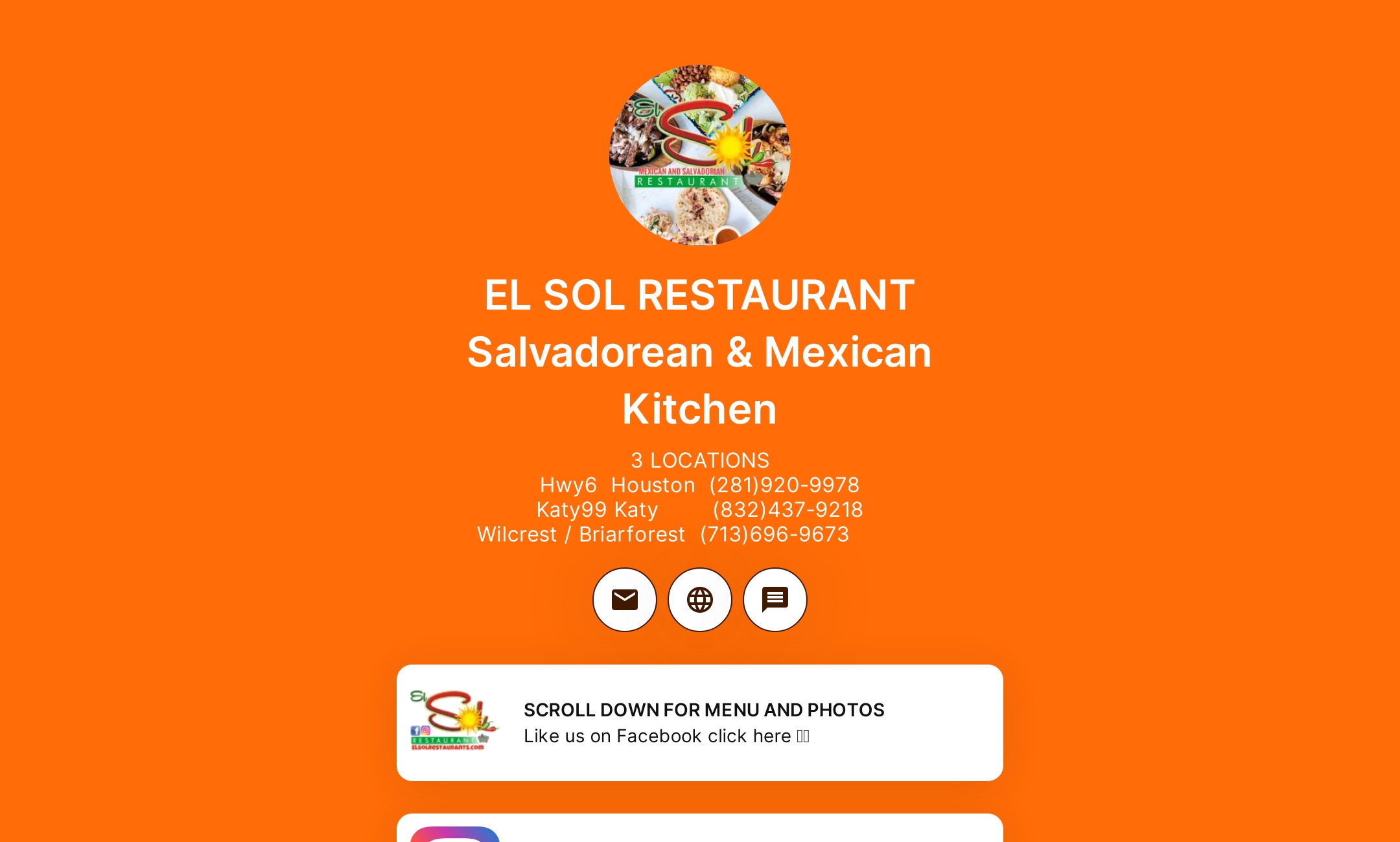 EL SOL RESTAURANT Salvadorean & Mexican Kitchen 's Flowpage