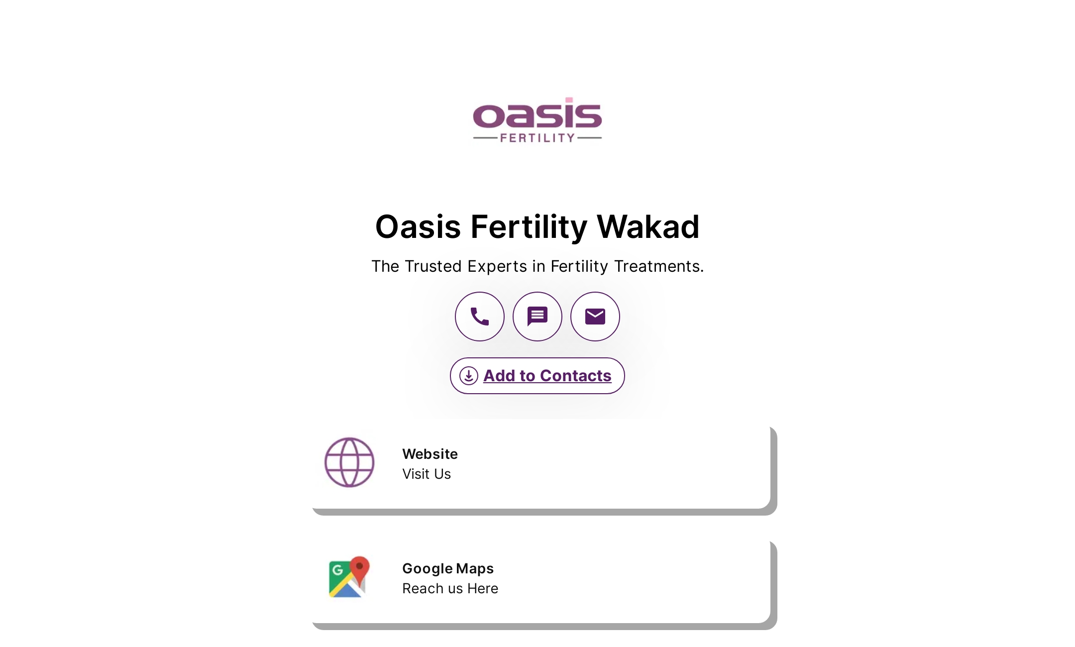 Oasis Fertility Wakad's Flowpage