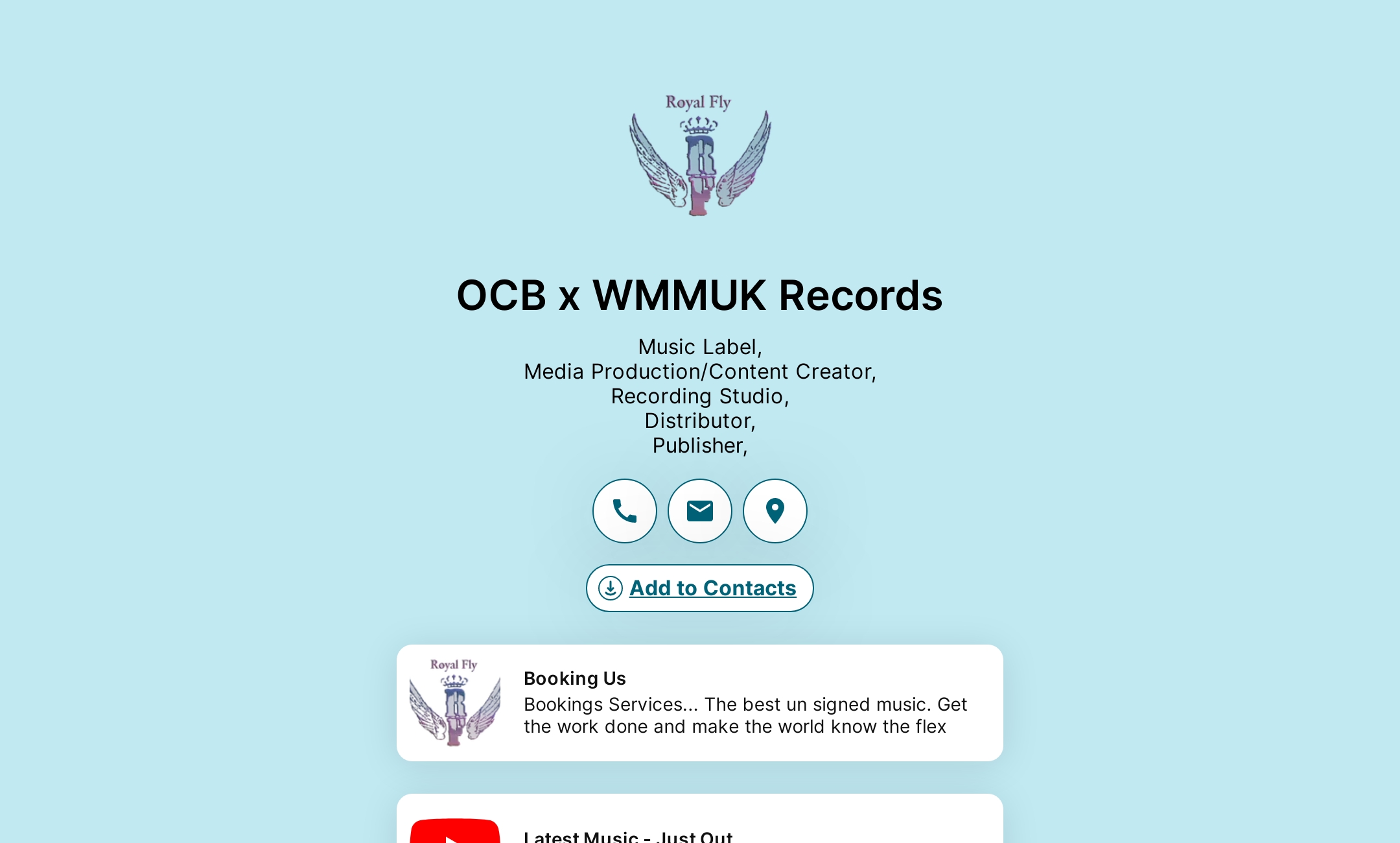 OCB x WMMUK Records' Flowpage