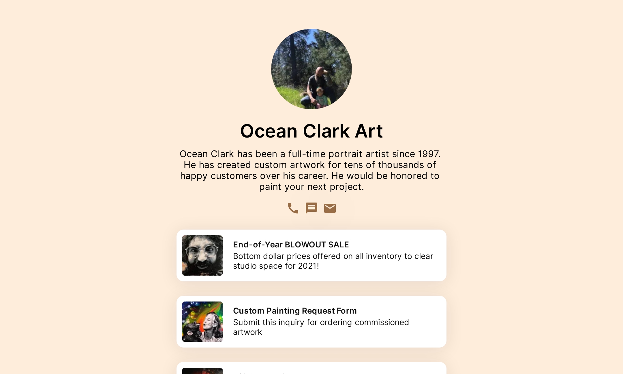 Ocean Clark Art's Flowpage