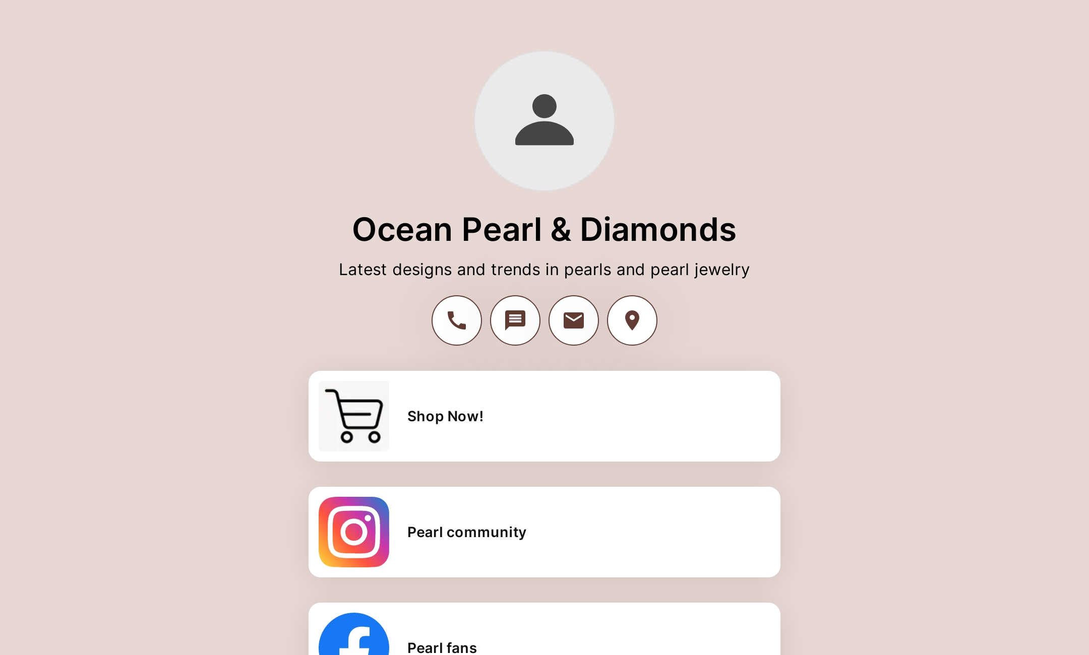 Ocean Pearl & Diamonds' Flowpage
