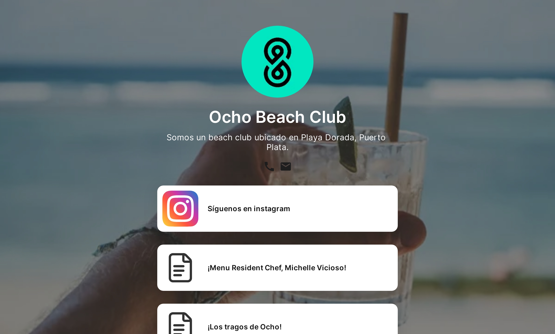 Ocho Beach Club's Flowpage