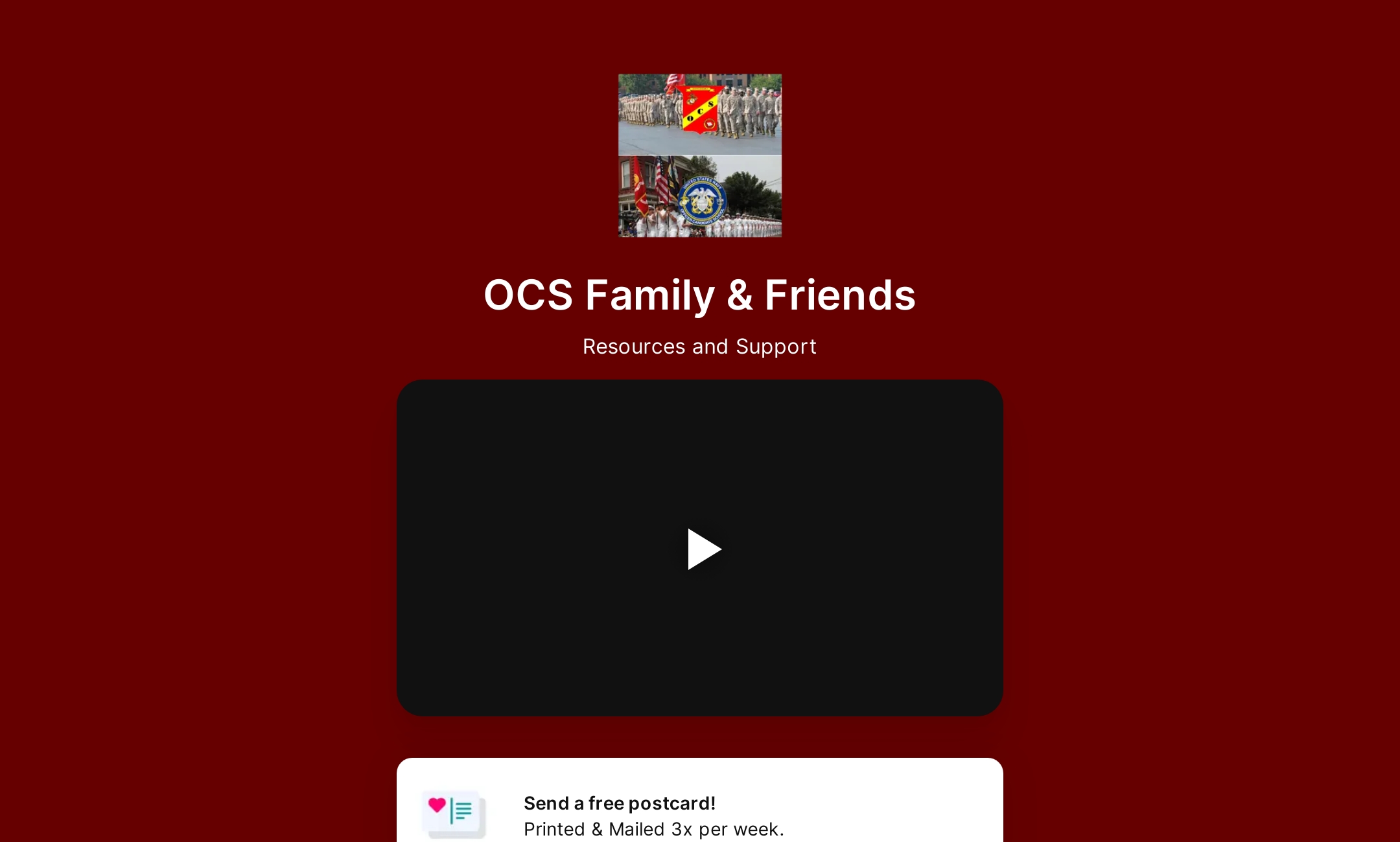 OCS Family & Friends' Flowpage