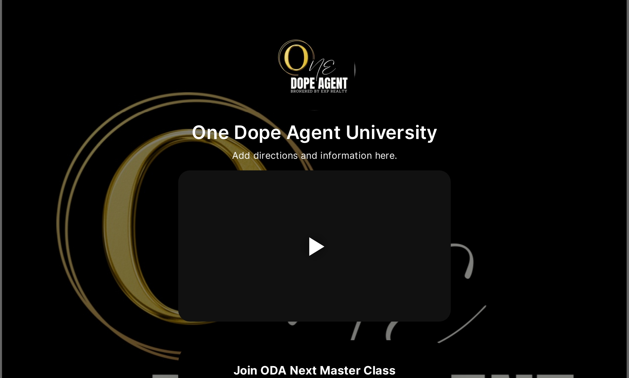 One Dope Agent University's Flowpage