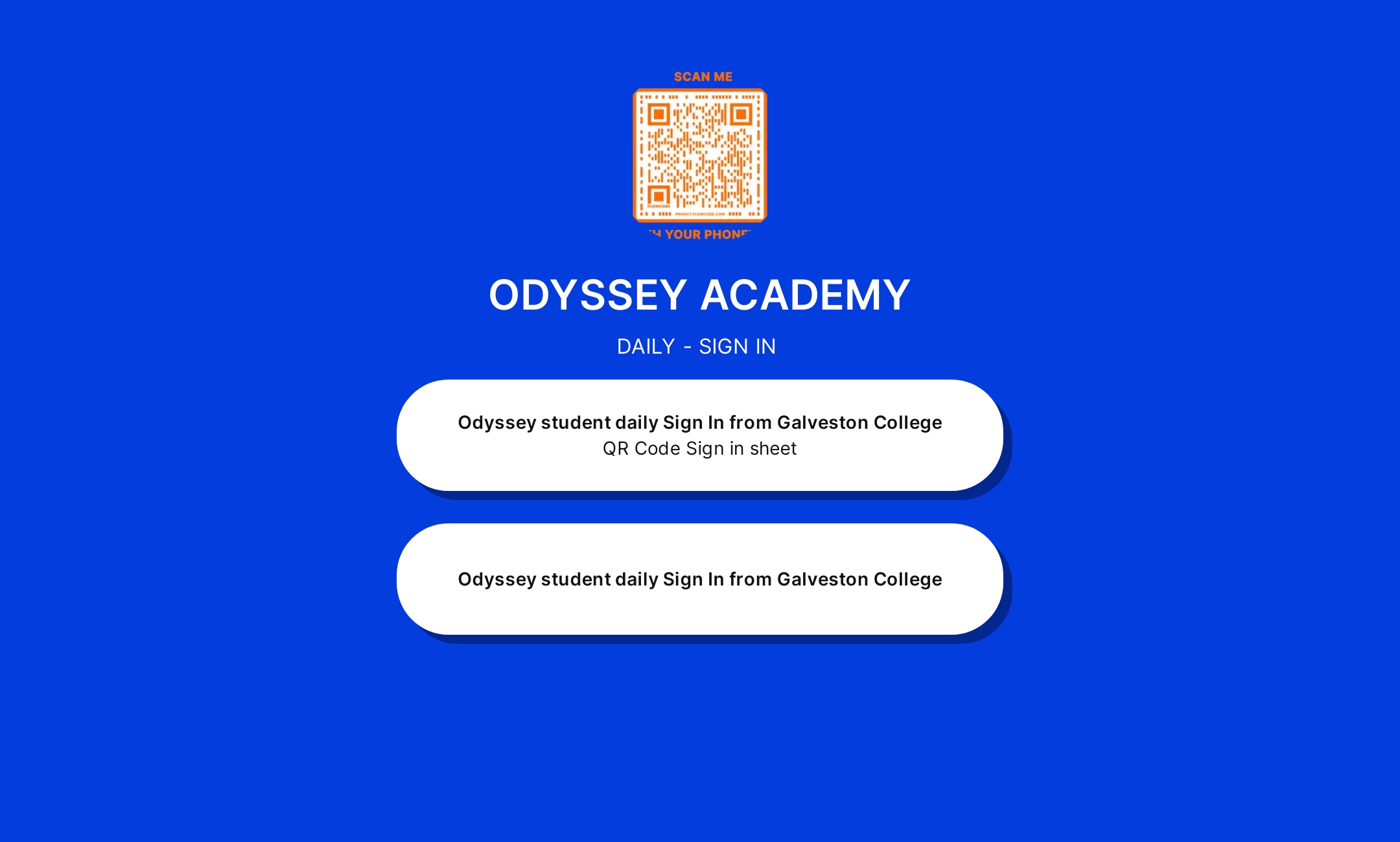 ODYSSEY ACADEMY's Flowpage