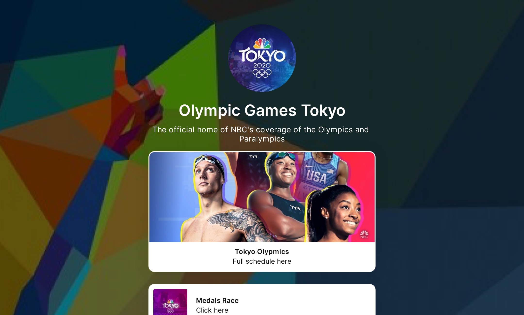 Olympic Games Tokyo's Flowpage