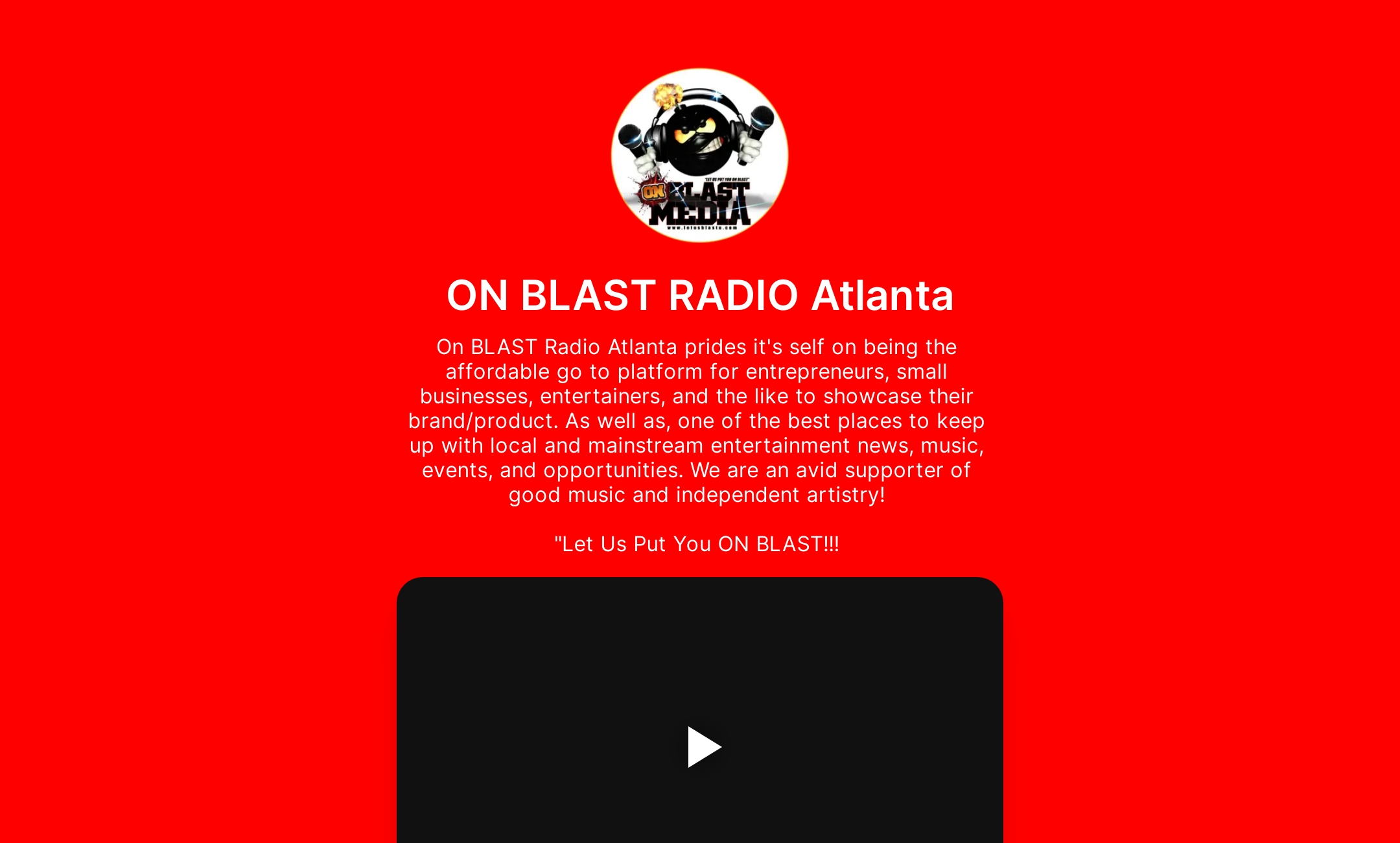 ON BLAST RADIO Atlanta's Flowpage