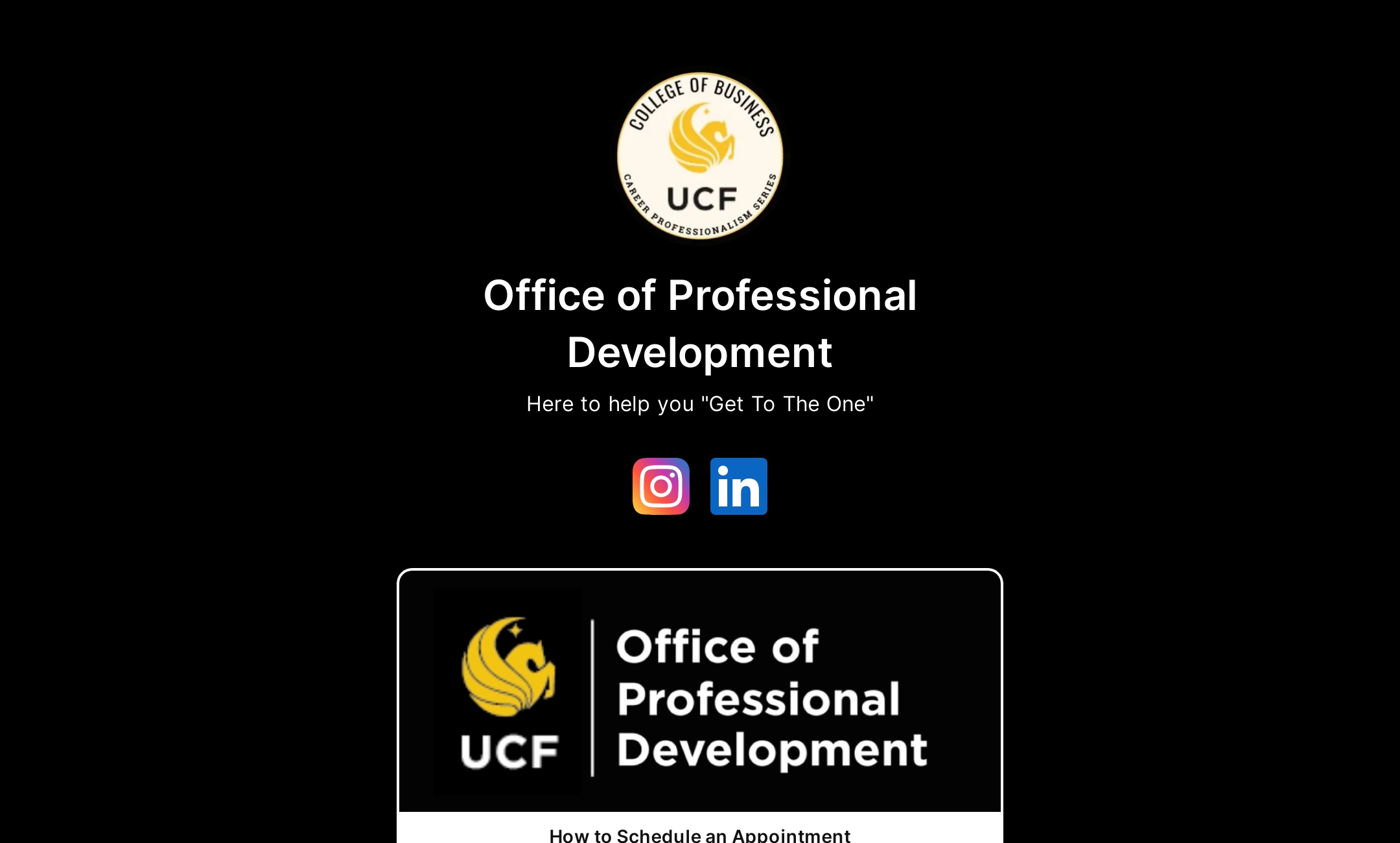 Office of Professional Development's Flowpage