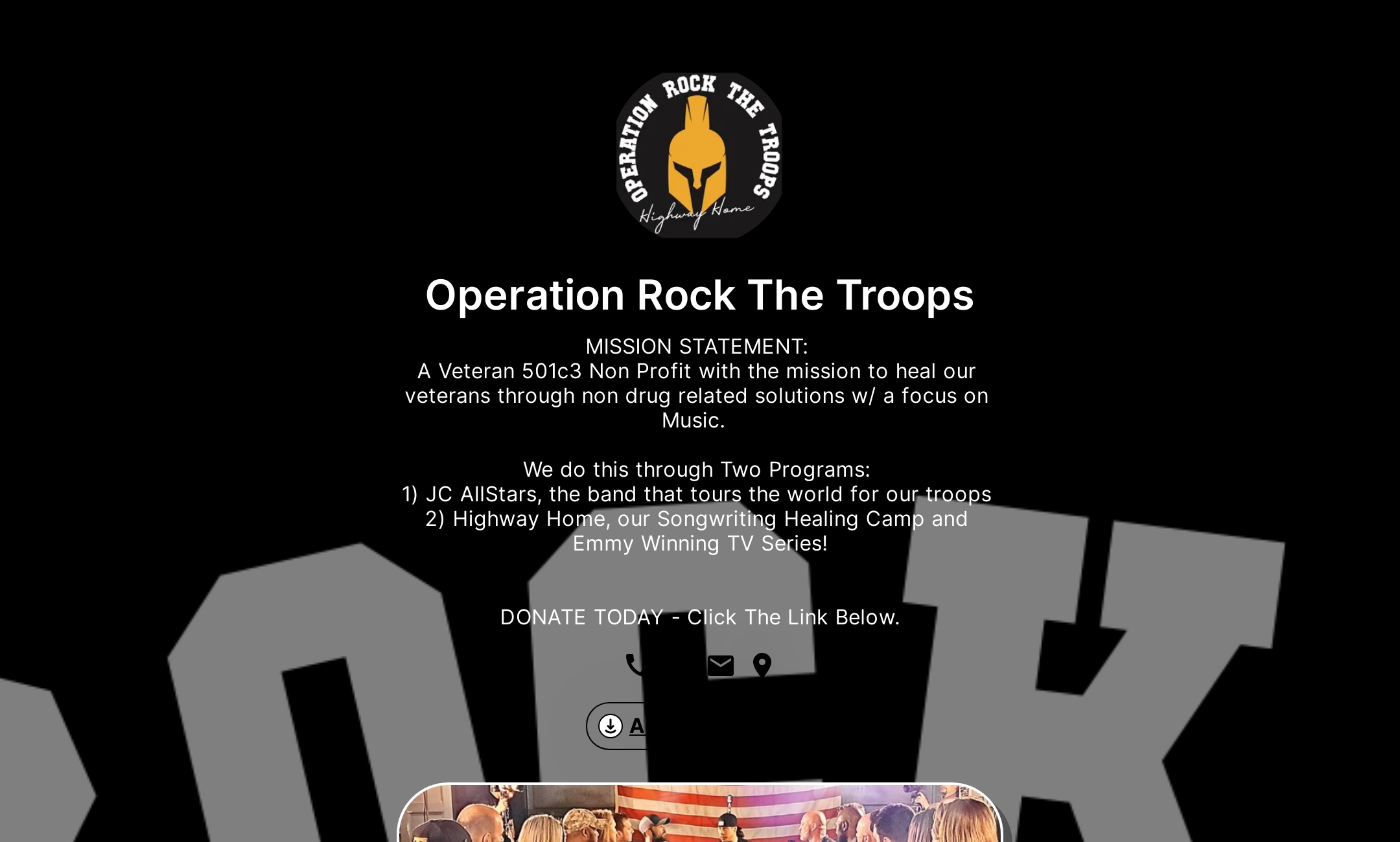Operation Rock The Troops' Flowpage