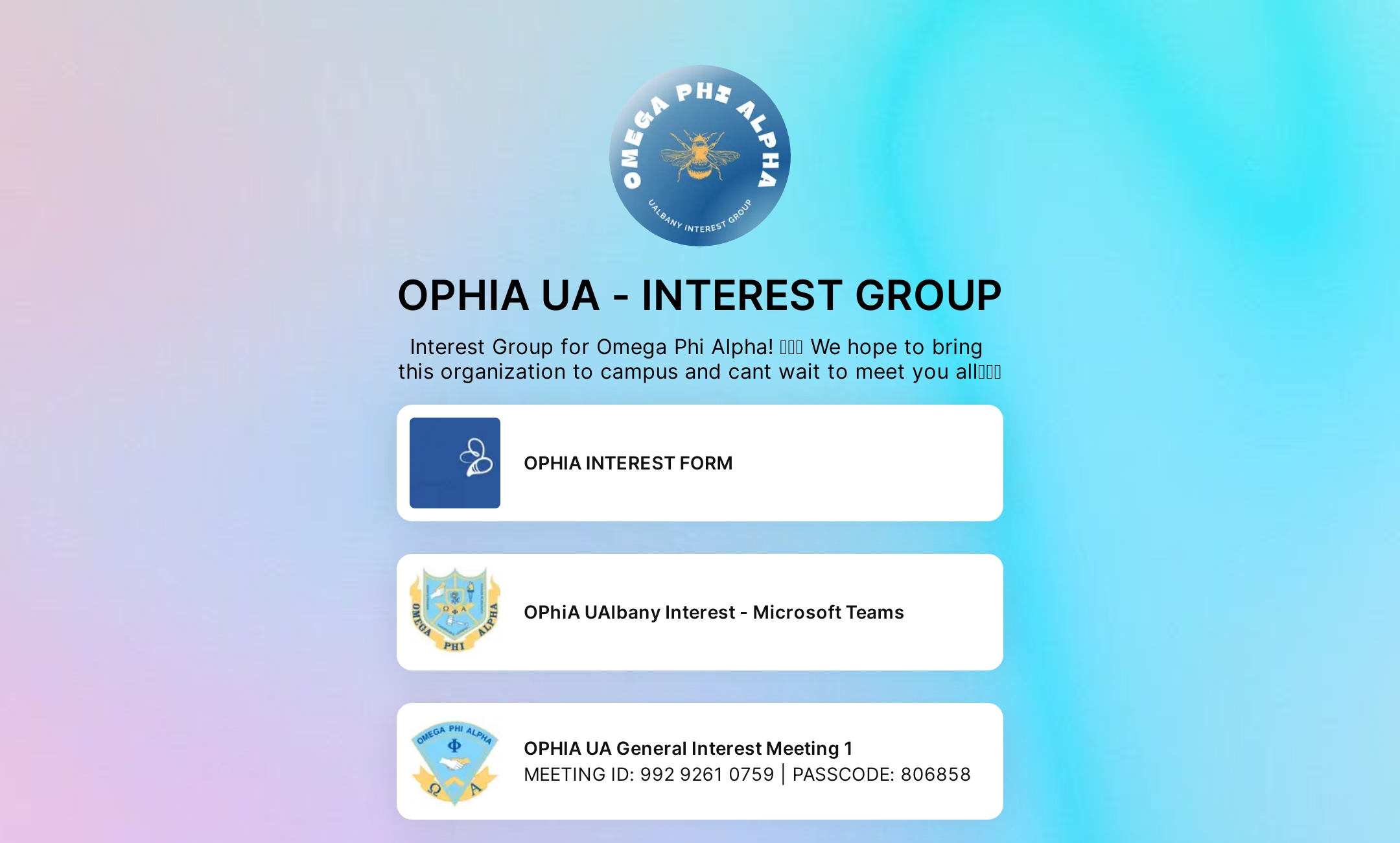 OPHIA UA - INTEREST GROUP's Flowpage