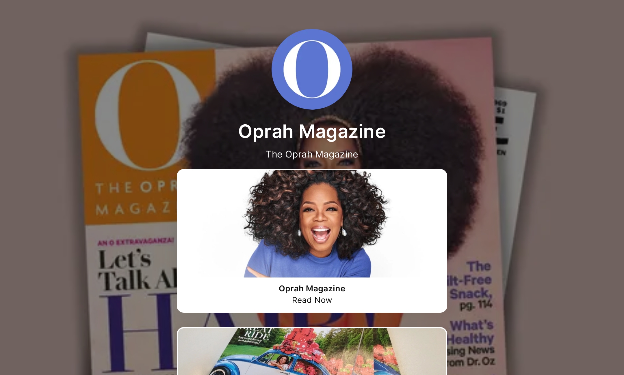 Oprah Magazine's Flowpage