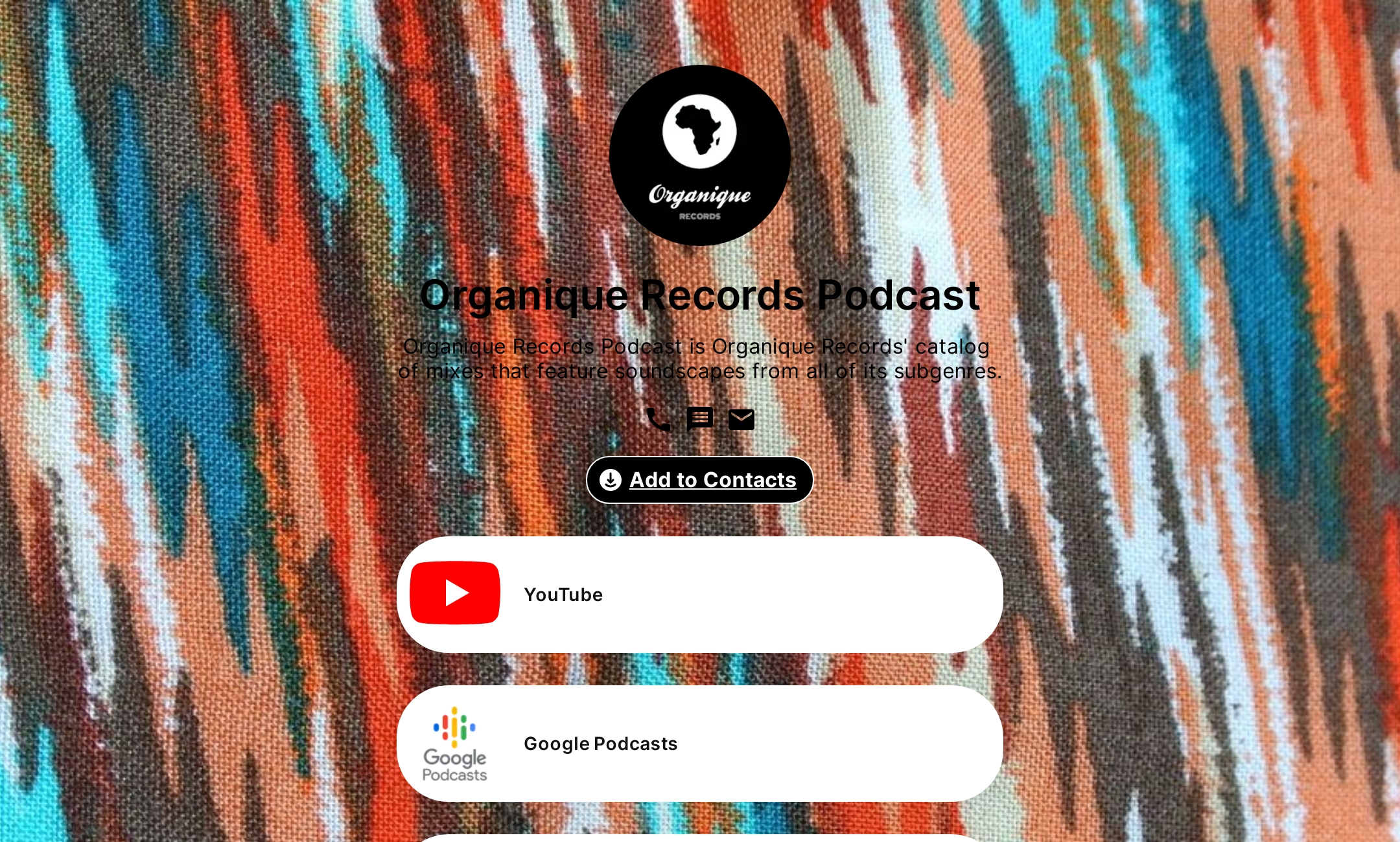 Organique Records Podcast's Flowpage