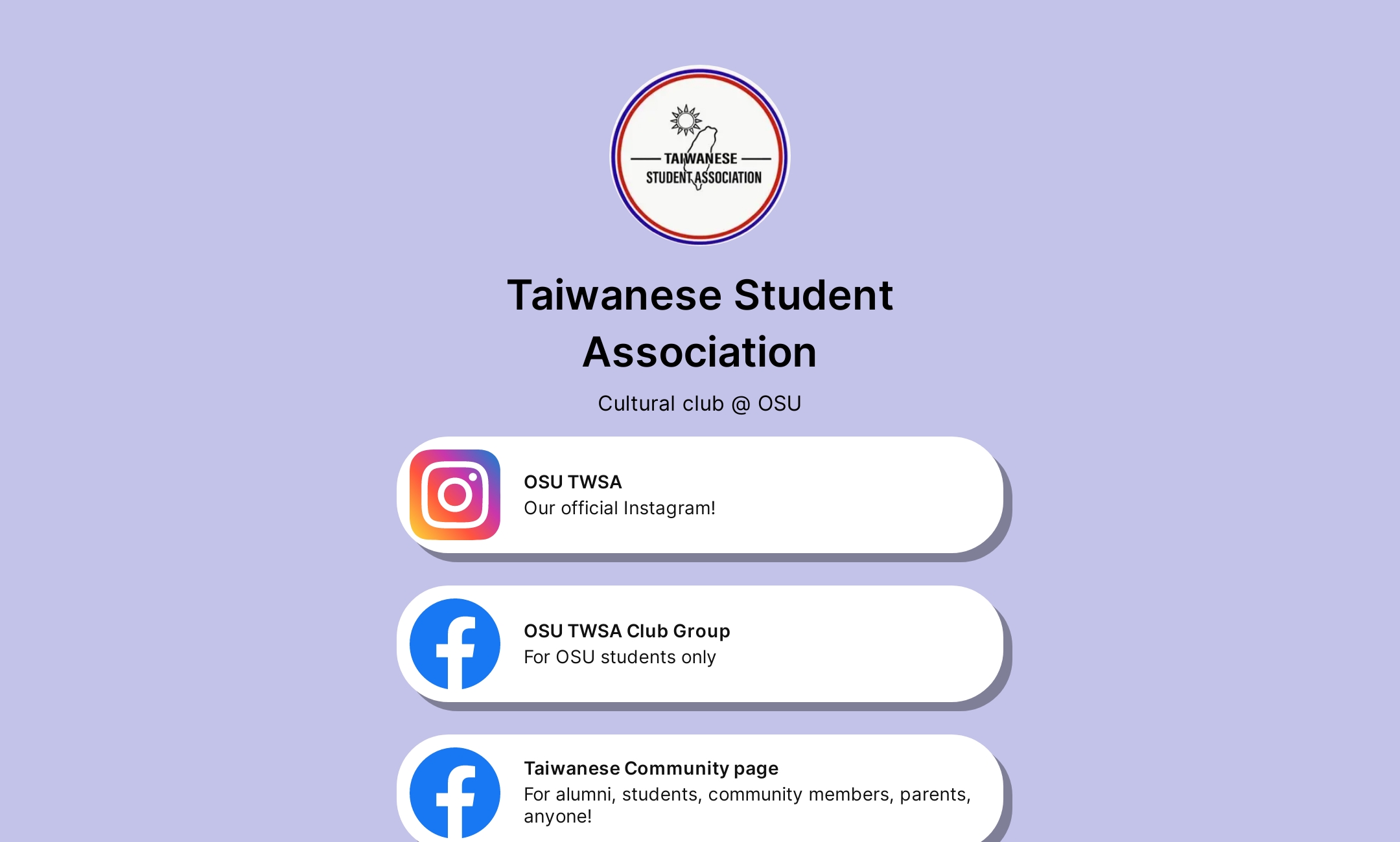 Taiwanese Student Association's Flowpage