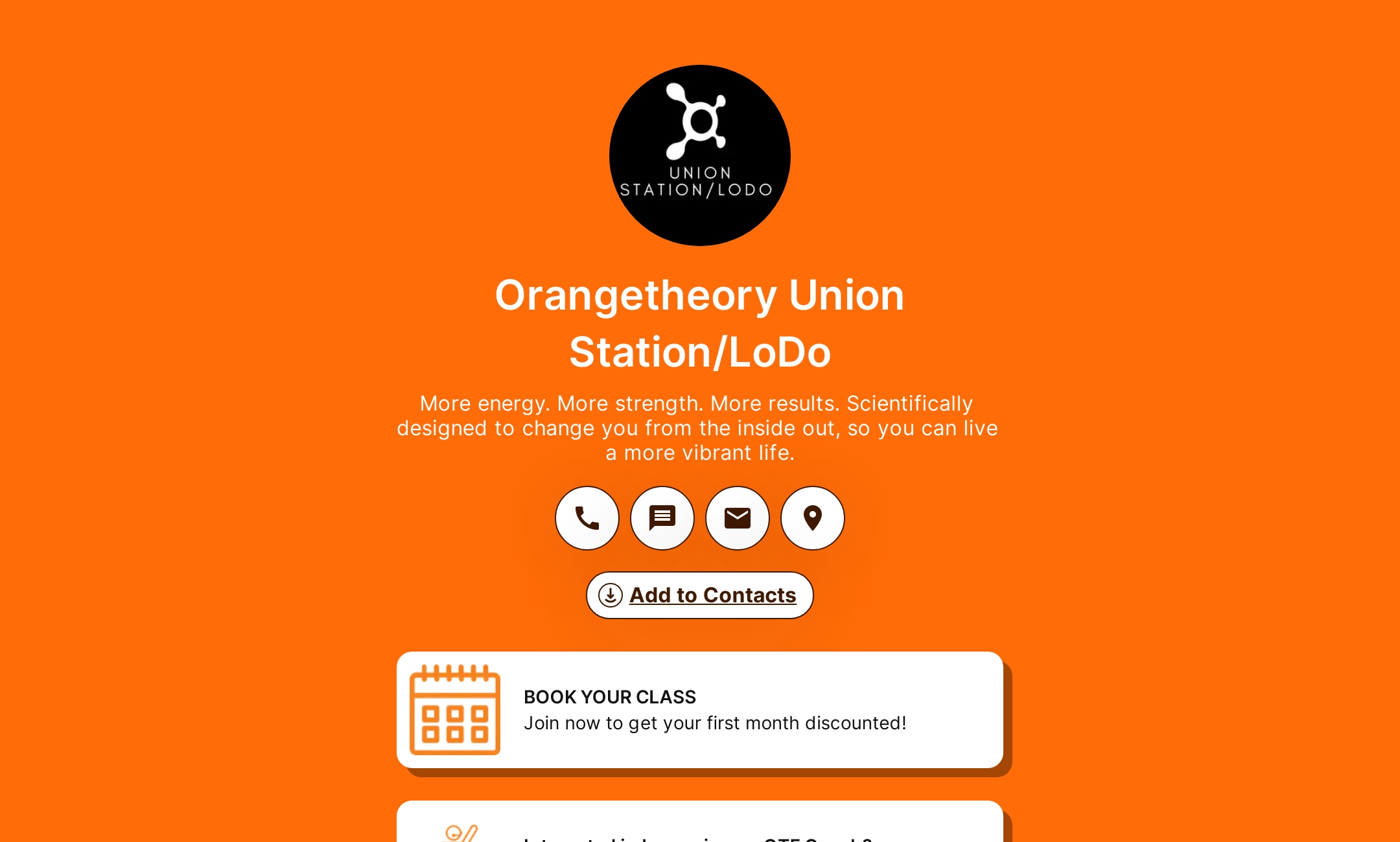 Orangetheory Union Station/LoDo's Flowpage