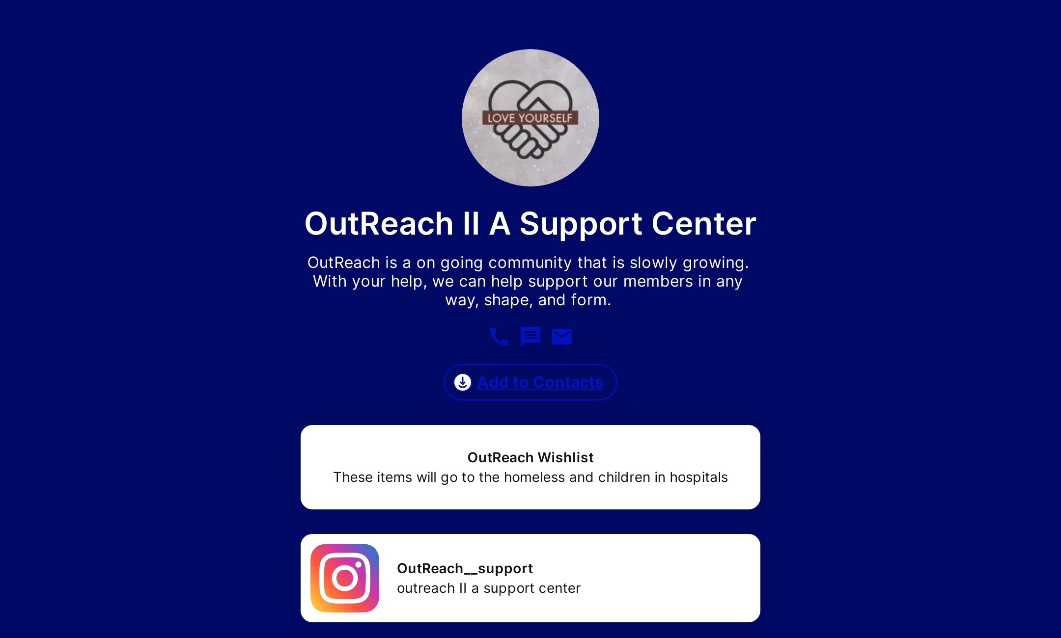 OutReach II A Support Center's Flowpage
