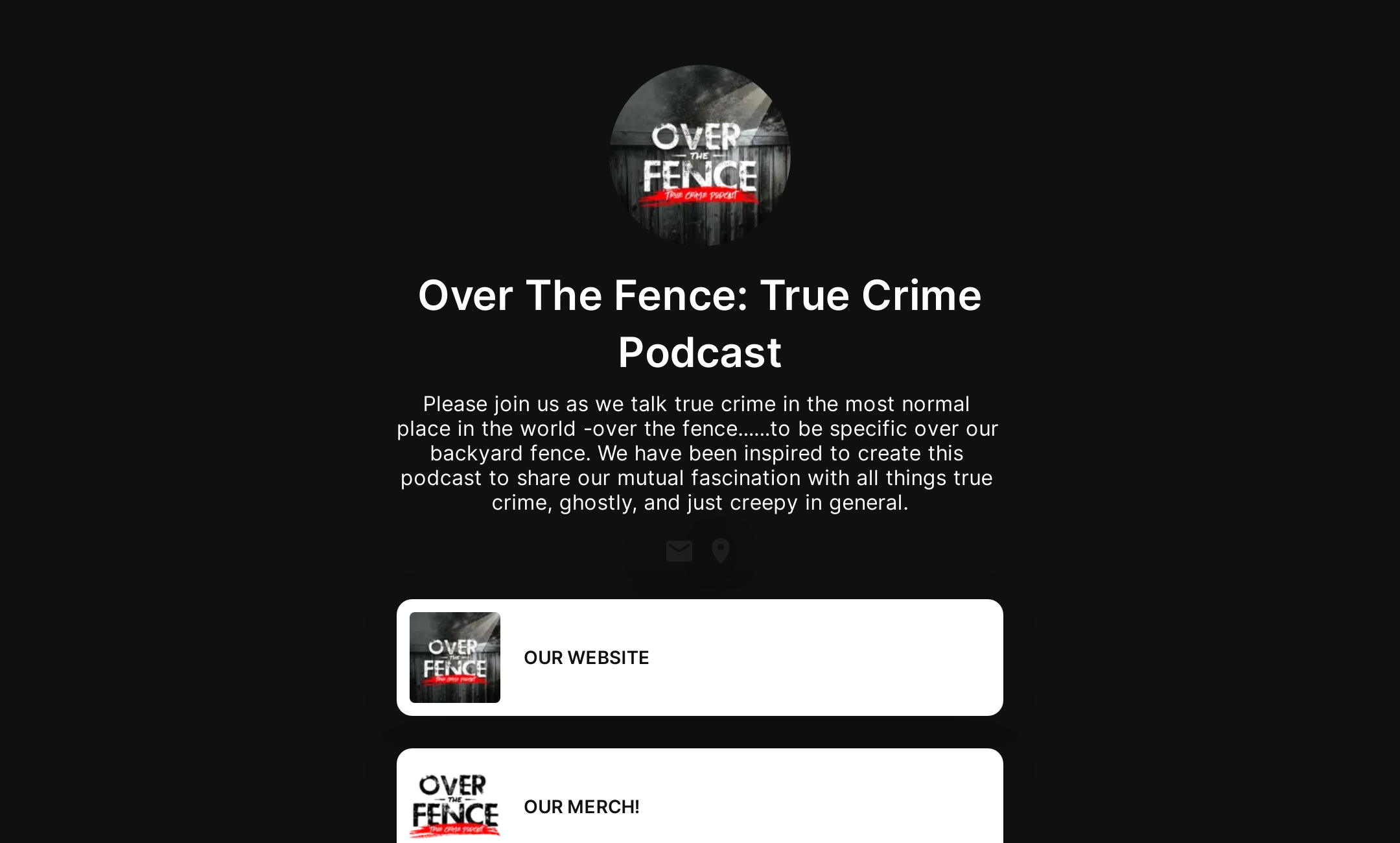 Over The Fence: True Crime Podcast's Flowpage