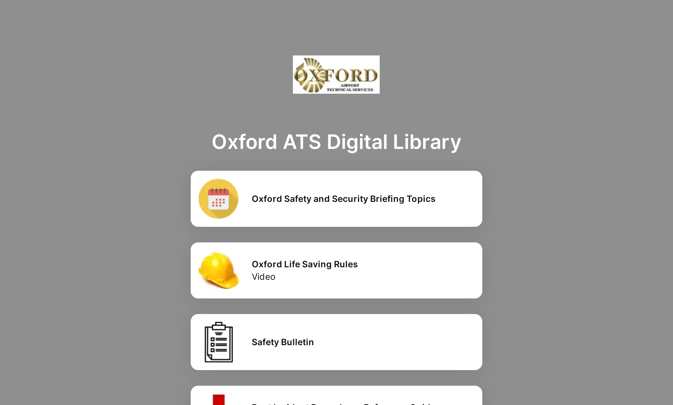Oxford ATS Digital Library's Flowpage