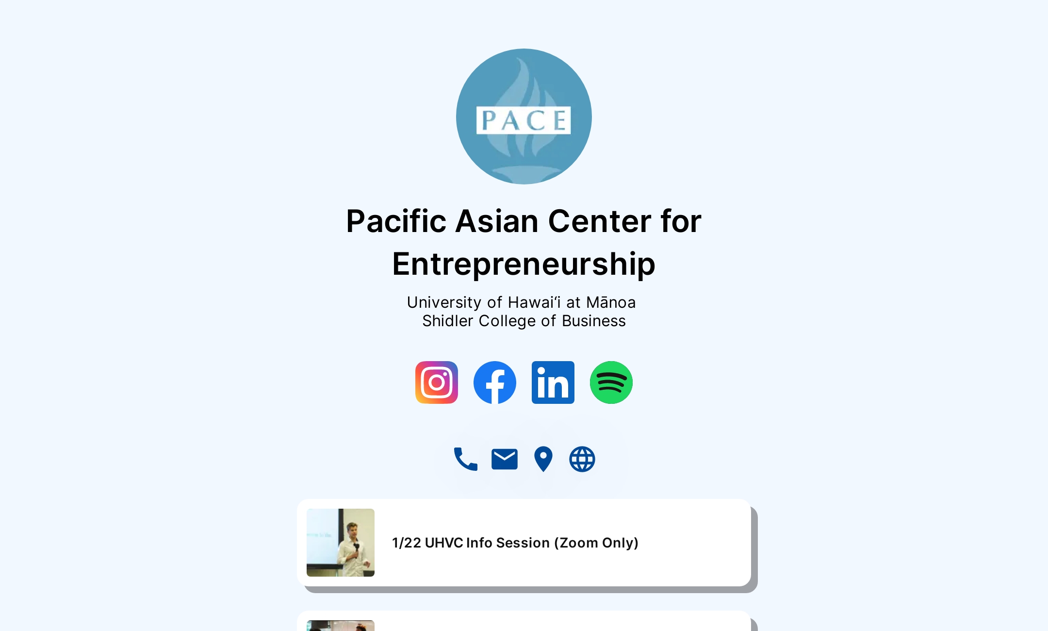 Pacific Asian Center for Entrepreneurship's Flowpage