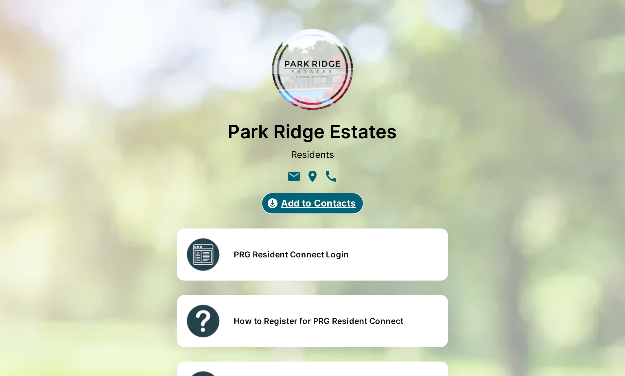 Park Ridge Estates' Flowpage
