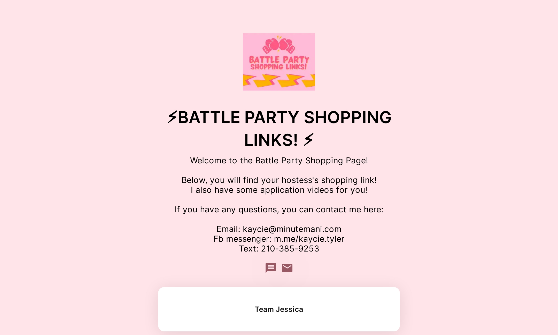 ⚡BATTLE PARTY SHOPPING LINKS! ⚡'s Flowpage