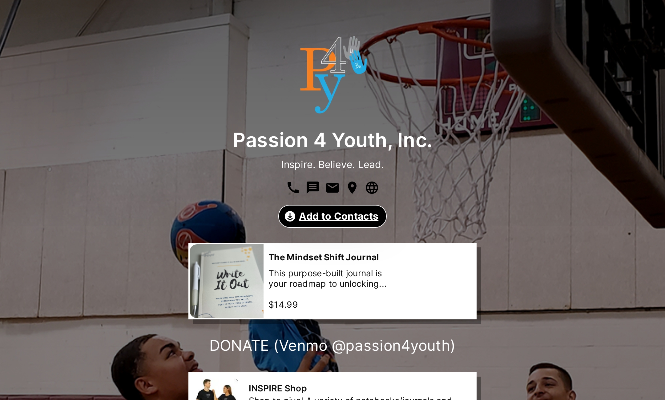 Passion 4 Youth, Inc.'s Flowpage