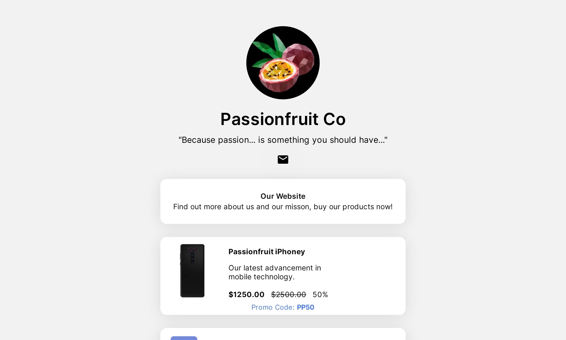 Passionfruit Co's Flowpage