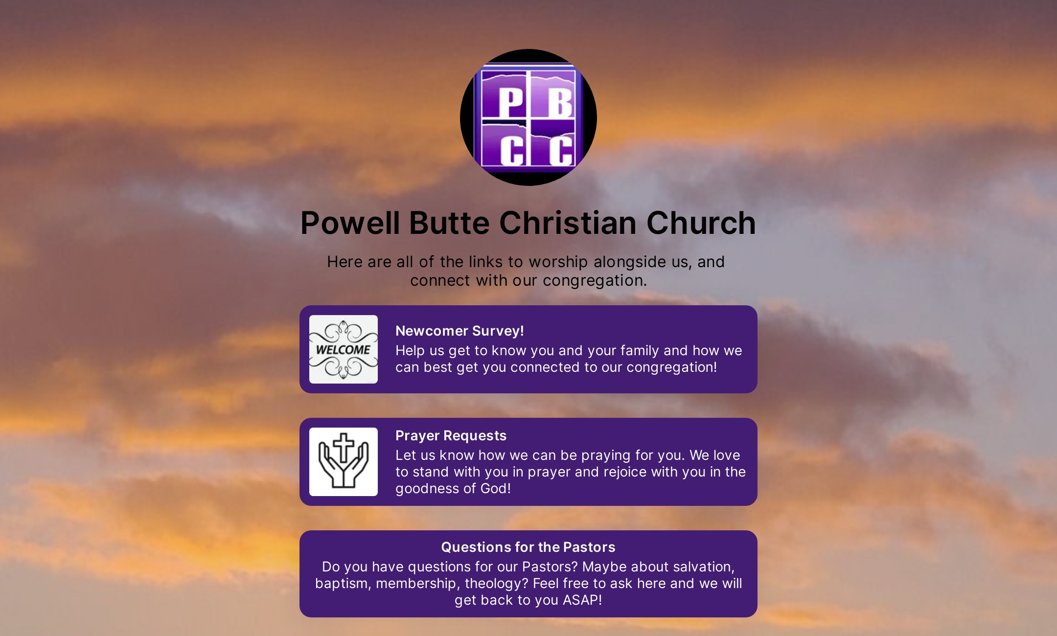 Powell Butte Christian Church's Flowpage